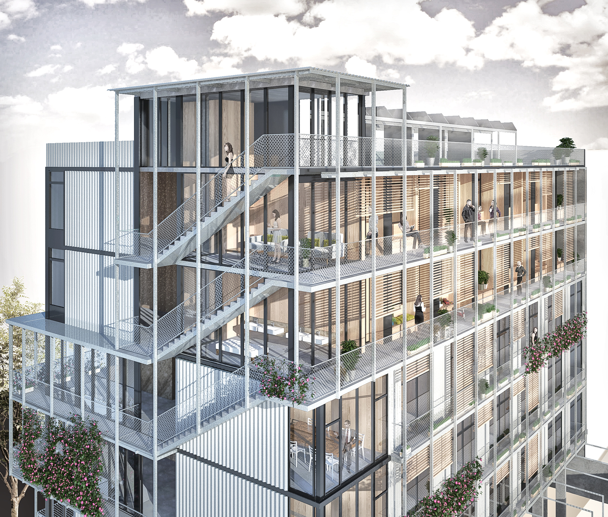 Galería de Lacol y La Boqueria ganan concurso para diseñar viviendas ...