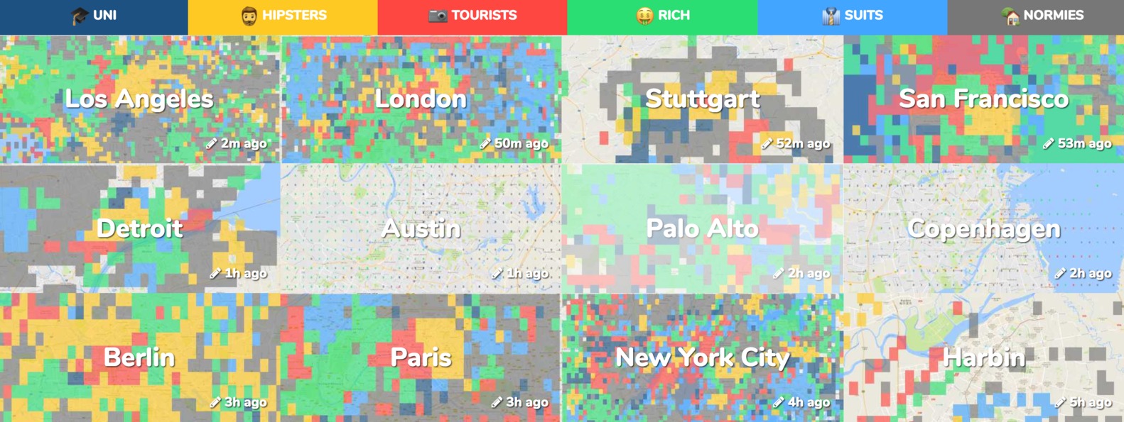 Gallery of Where Are the Hipsters in Your City? These Crowdsourced Maps Will Show You - 3