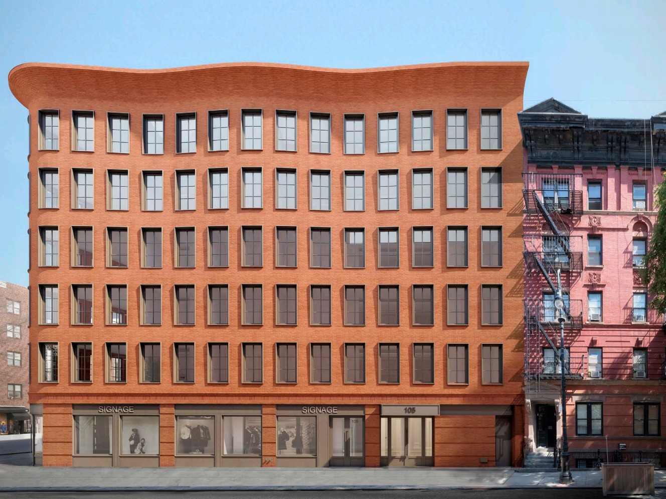 Gallery of Undulating Brick Development Reimagines the Cornice in New ...