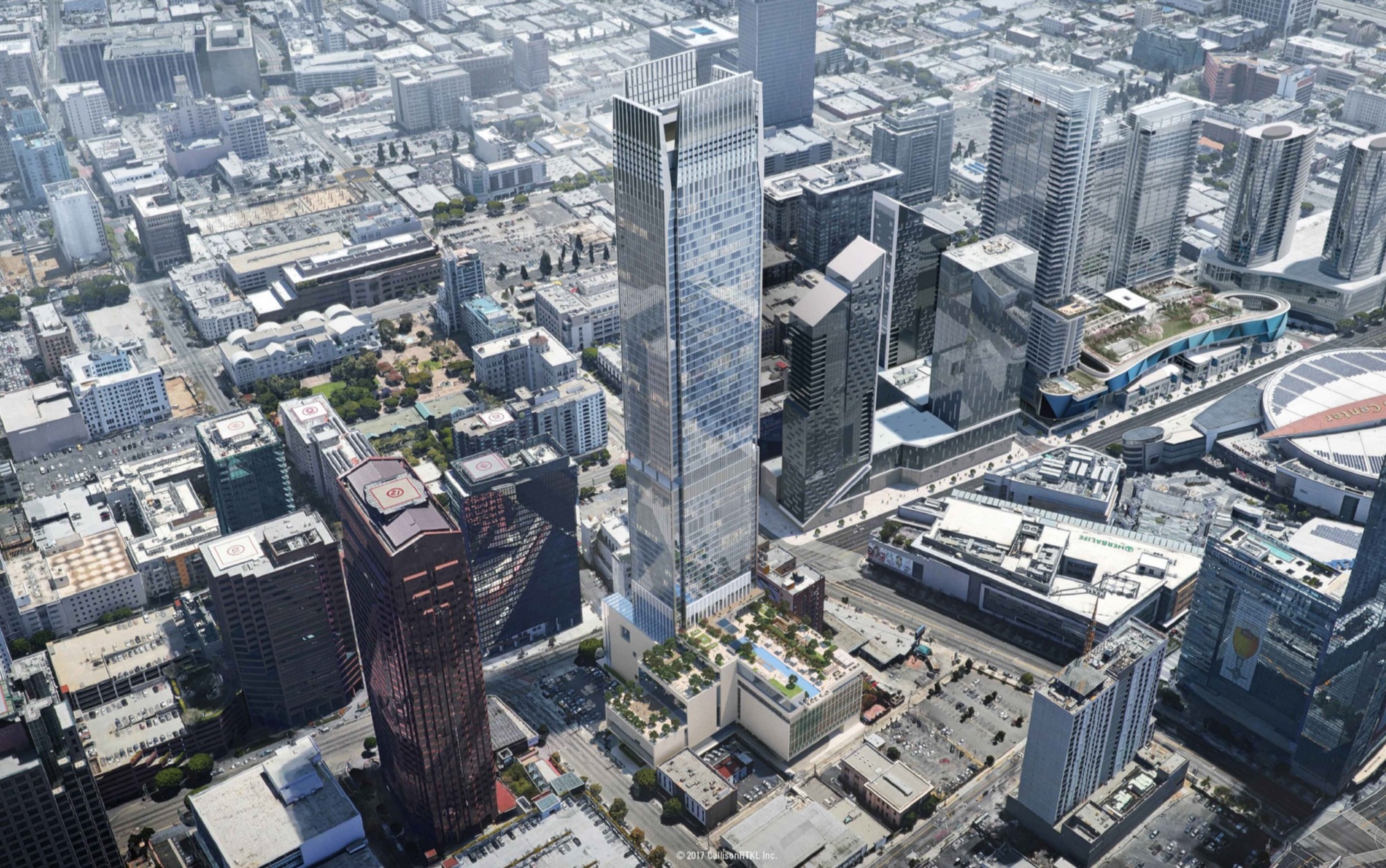 Proposed 66-Storey Tower Could Be LA's Third Tallest Building | ArchDaily