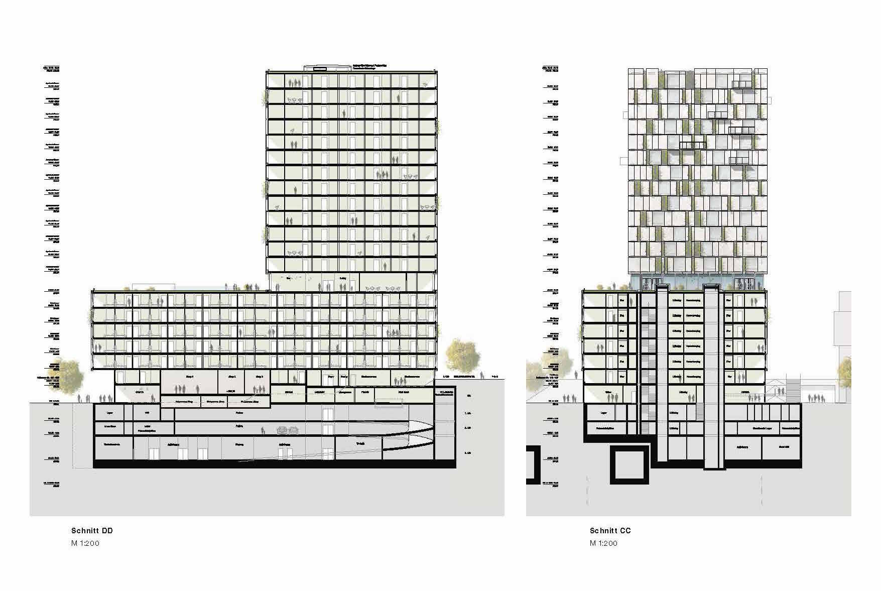 Gallery of RKW Architektur + Wins Competition for Stone-Clad Mixed-Use ...