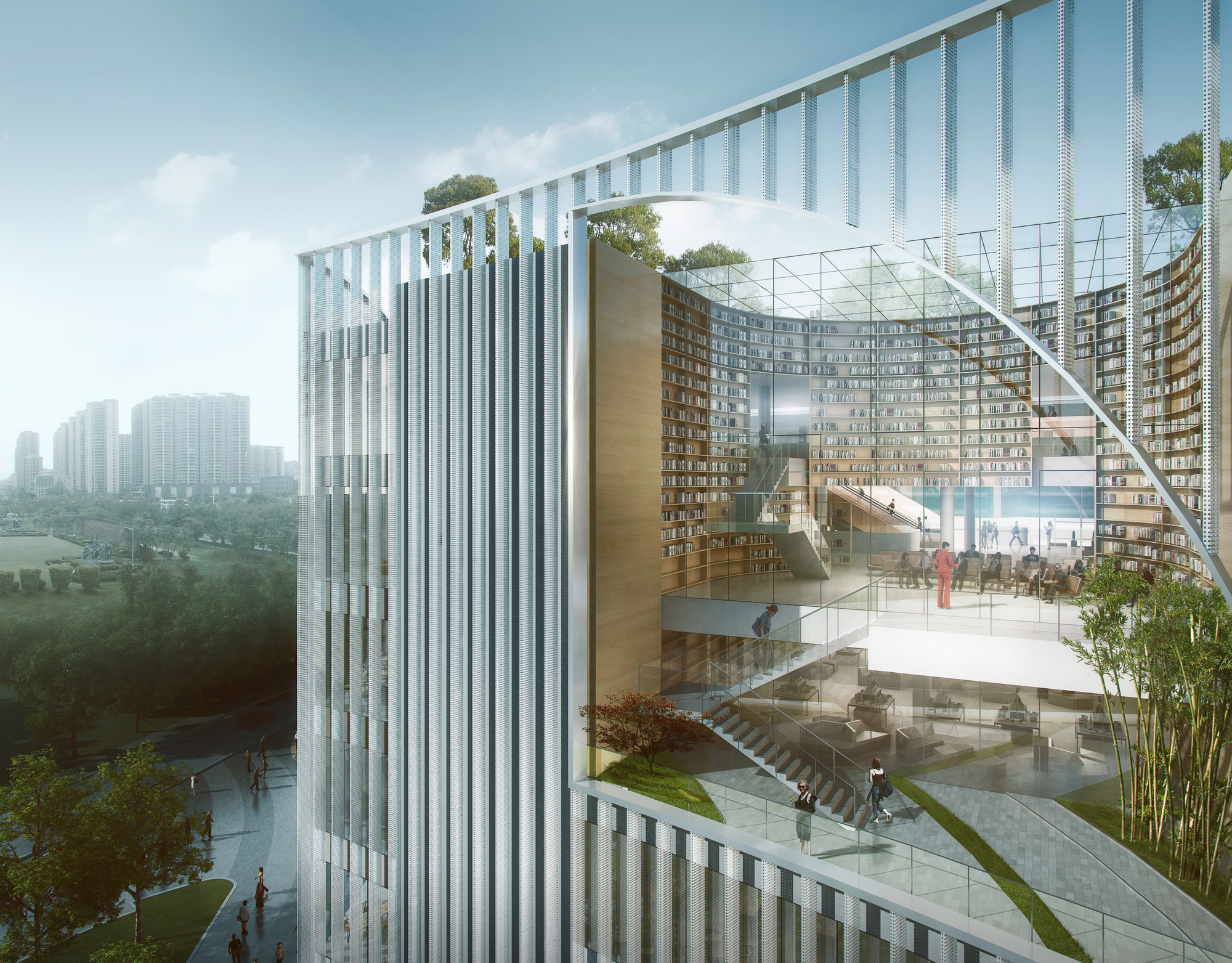 Gallery of Atelier Global Wins Competition to Design 'Book City' in ...