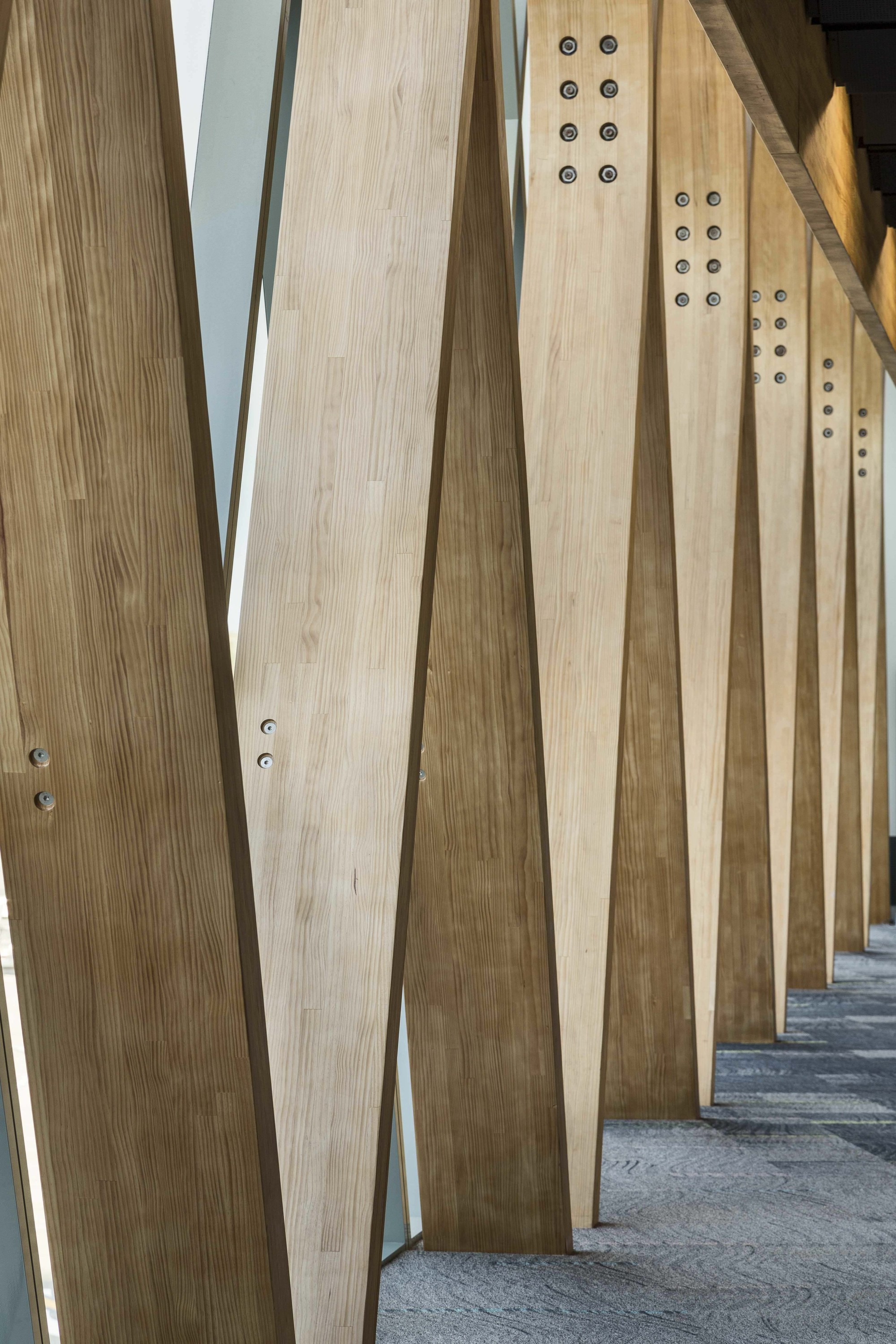 Gallery of This Large Structural Frame is Made From Laminated Wood - 5