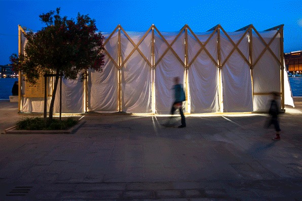 Gallery of Pop-In, Pop-Out, Pop-Up: Collapsible Street Cinema Uses Film ...