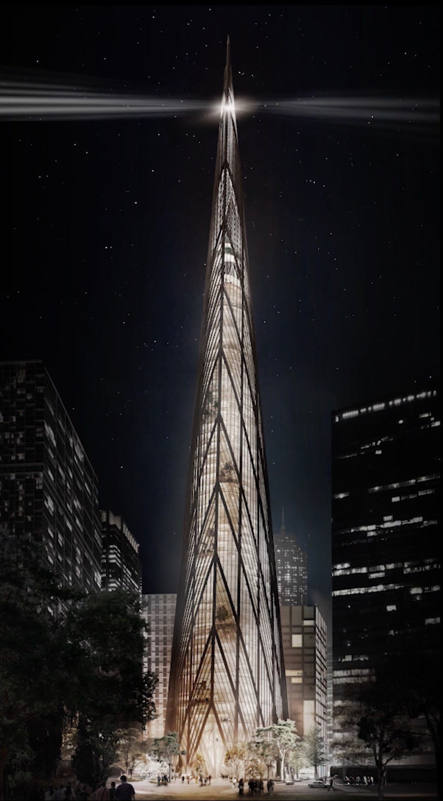 Gallery of Henning Larsen Architects Reveals Dramatic "ICONE" Tower for ...