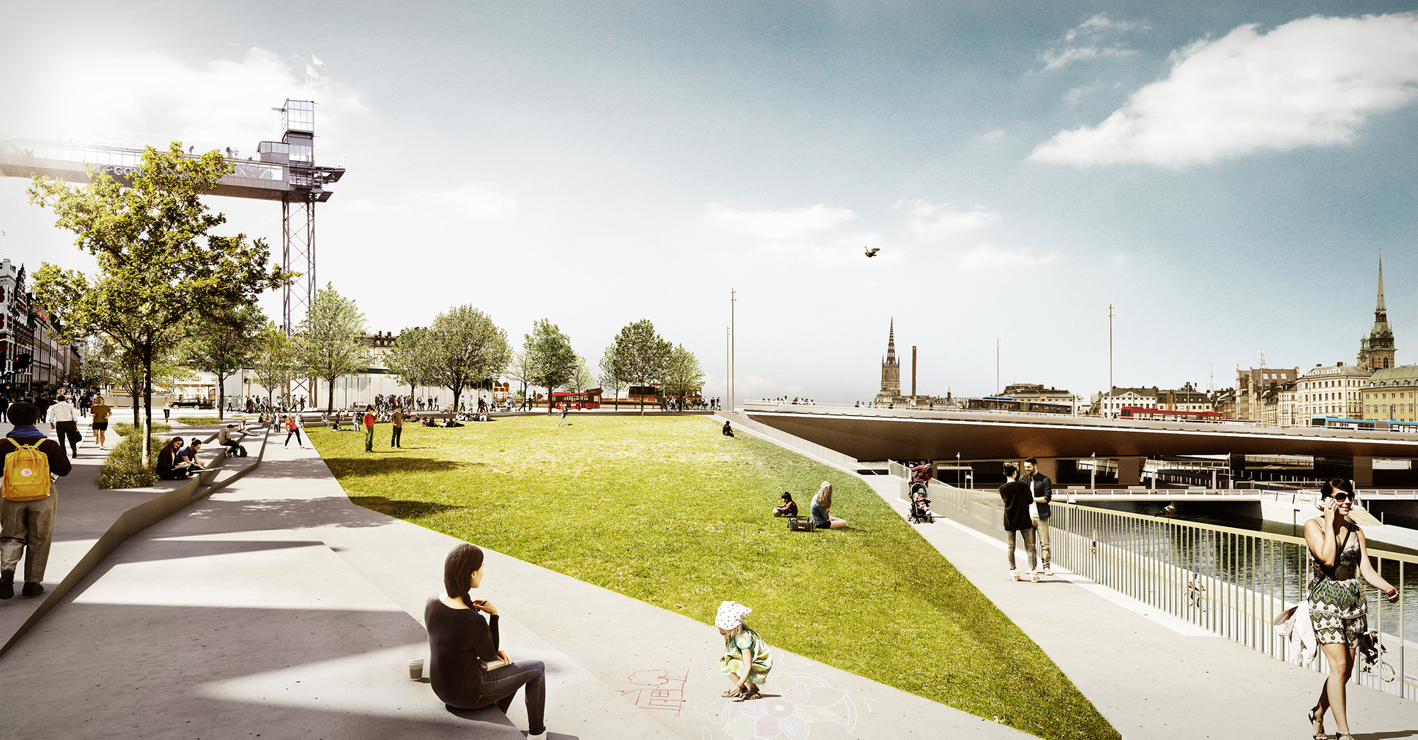 Gallery of Massive Redevelopment Plan in Stockholm Will Feature ...