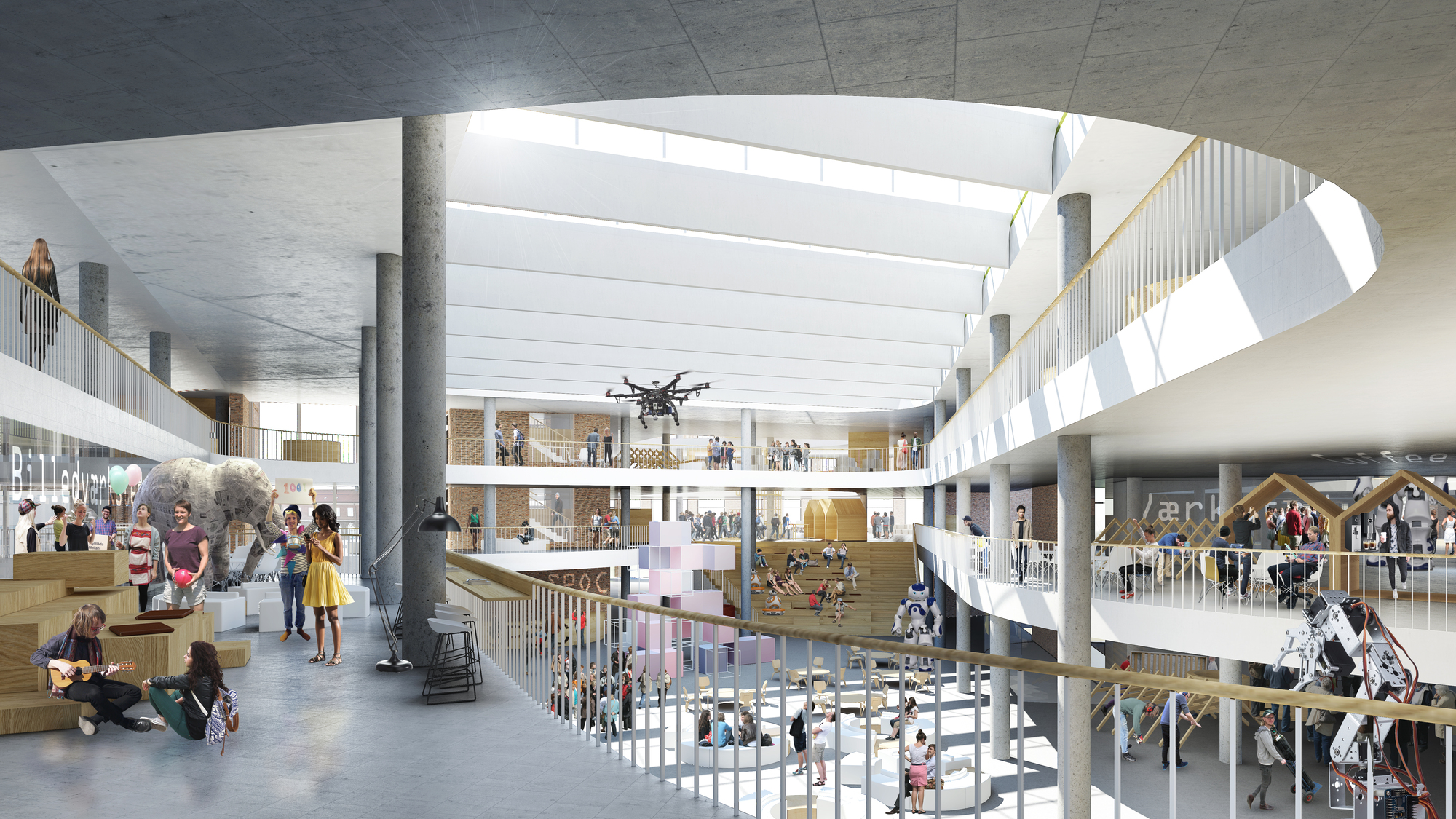 Gallery of C. F. Møller’s Competition Winning design for VIA University ...