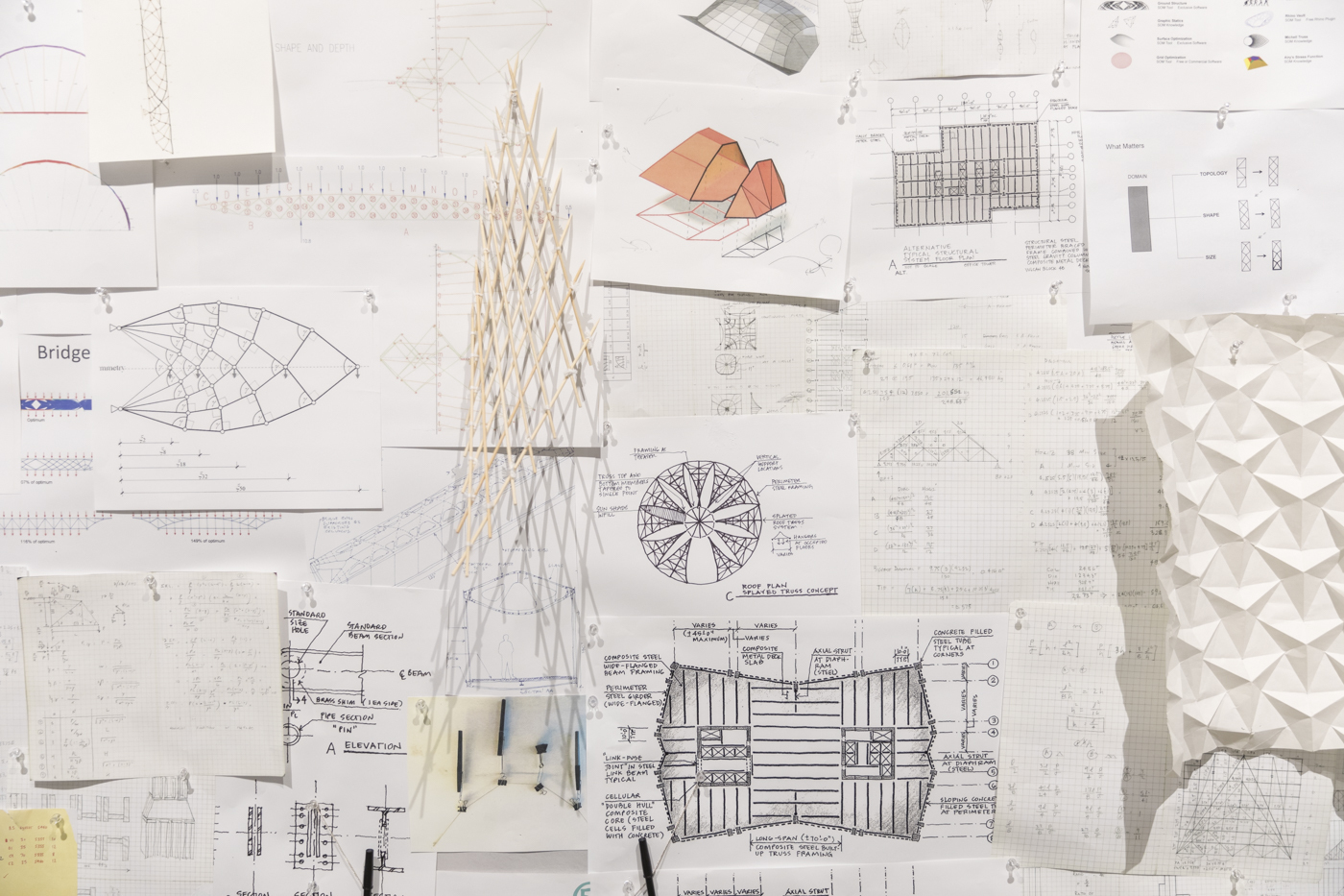 Gallery of SOM Exhibits 30 Structural Skeleton Models Showing Evolution ...