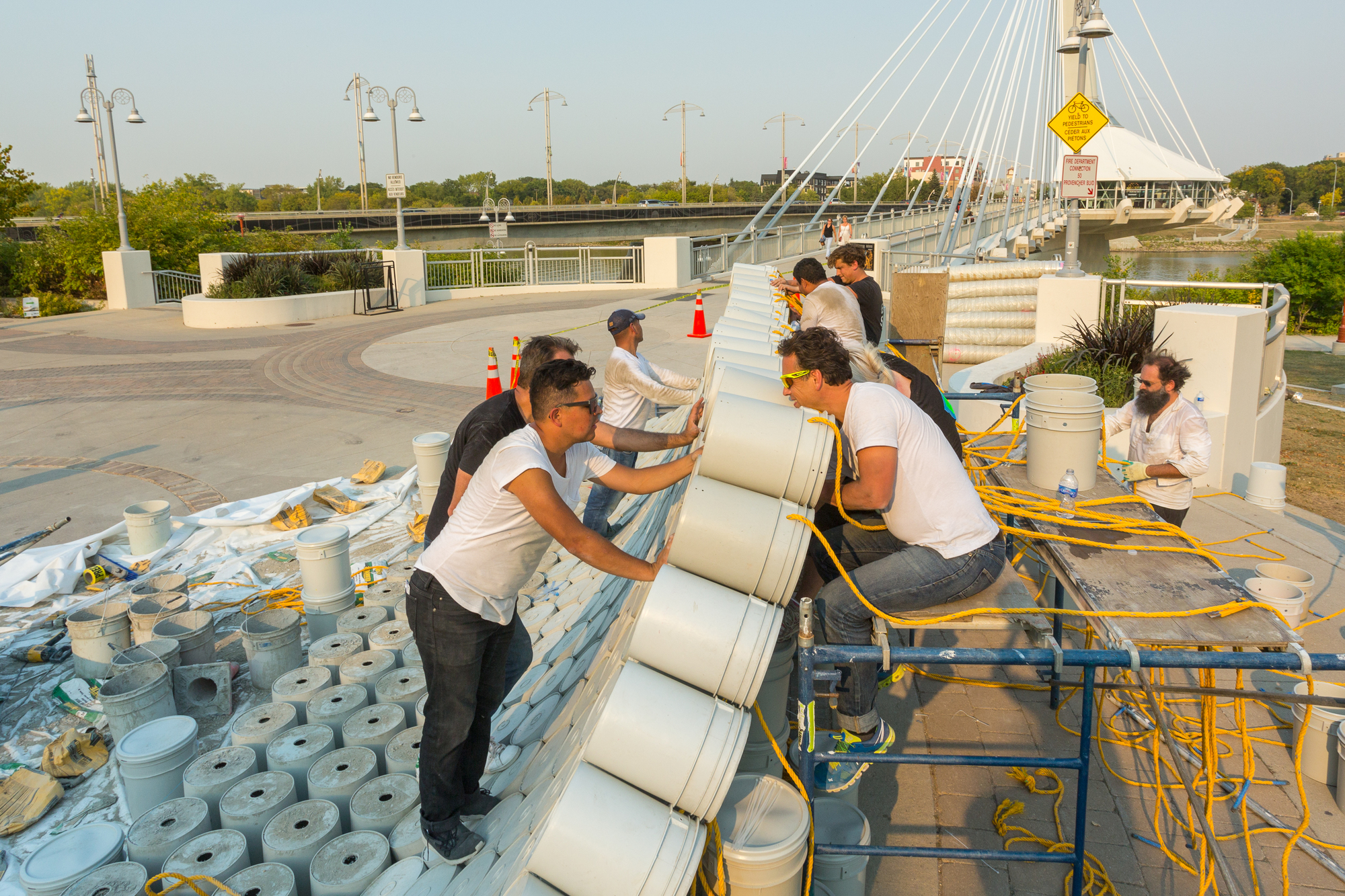 Gallery of "One Bucket at a Time" Pavilion Creates Waves in Winnipeg - 7