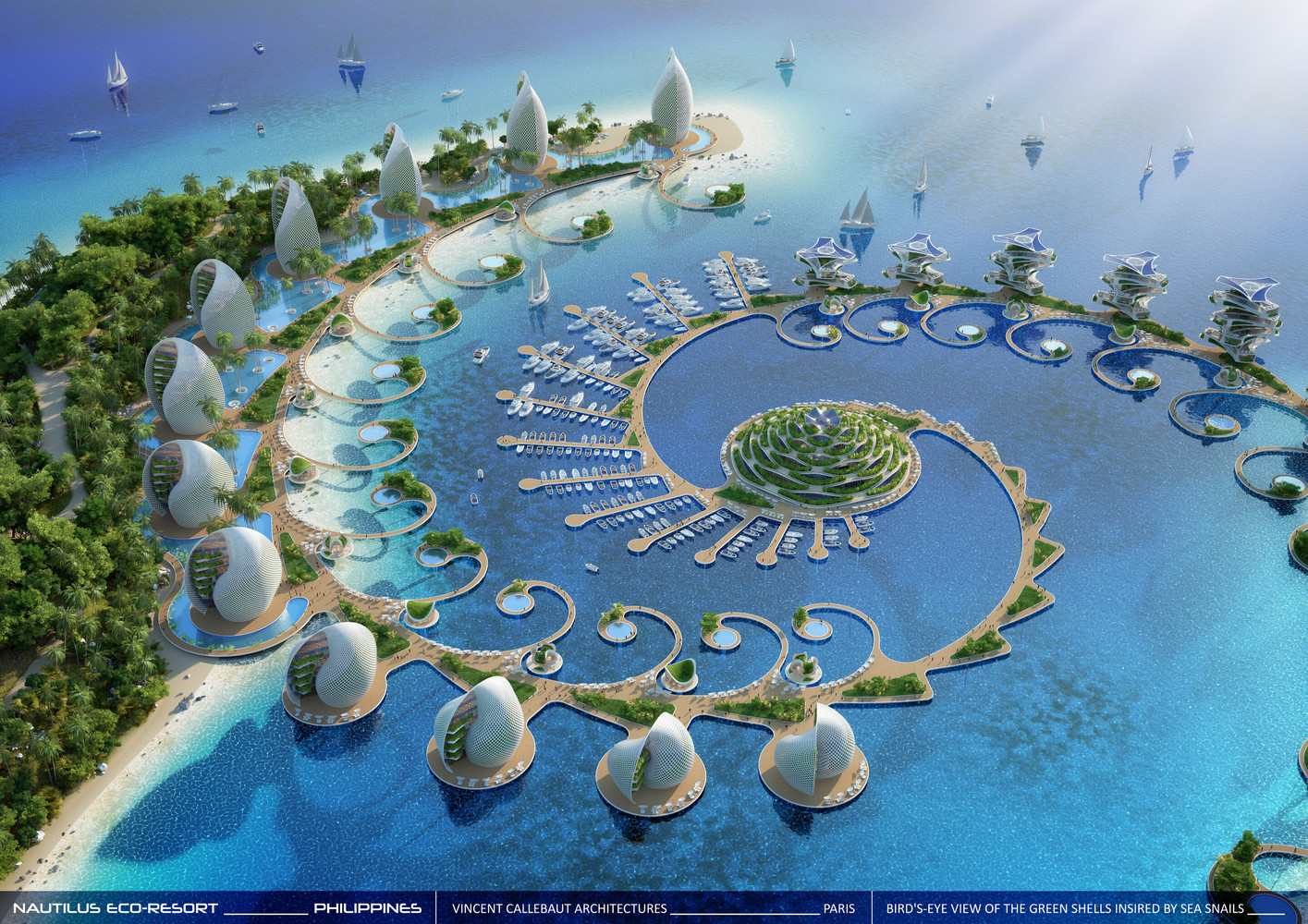 Gallery of Vincent Callebaut Envisions Shell-Inspired Eco-Tourism ...