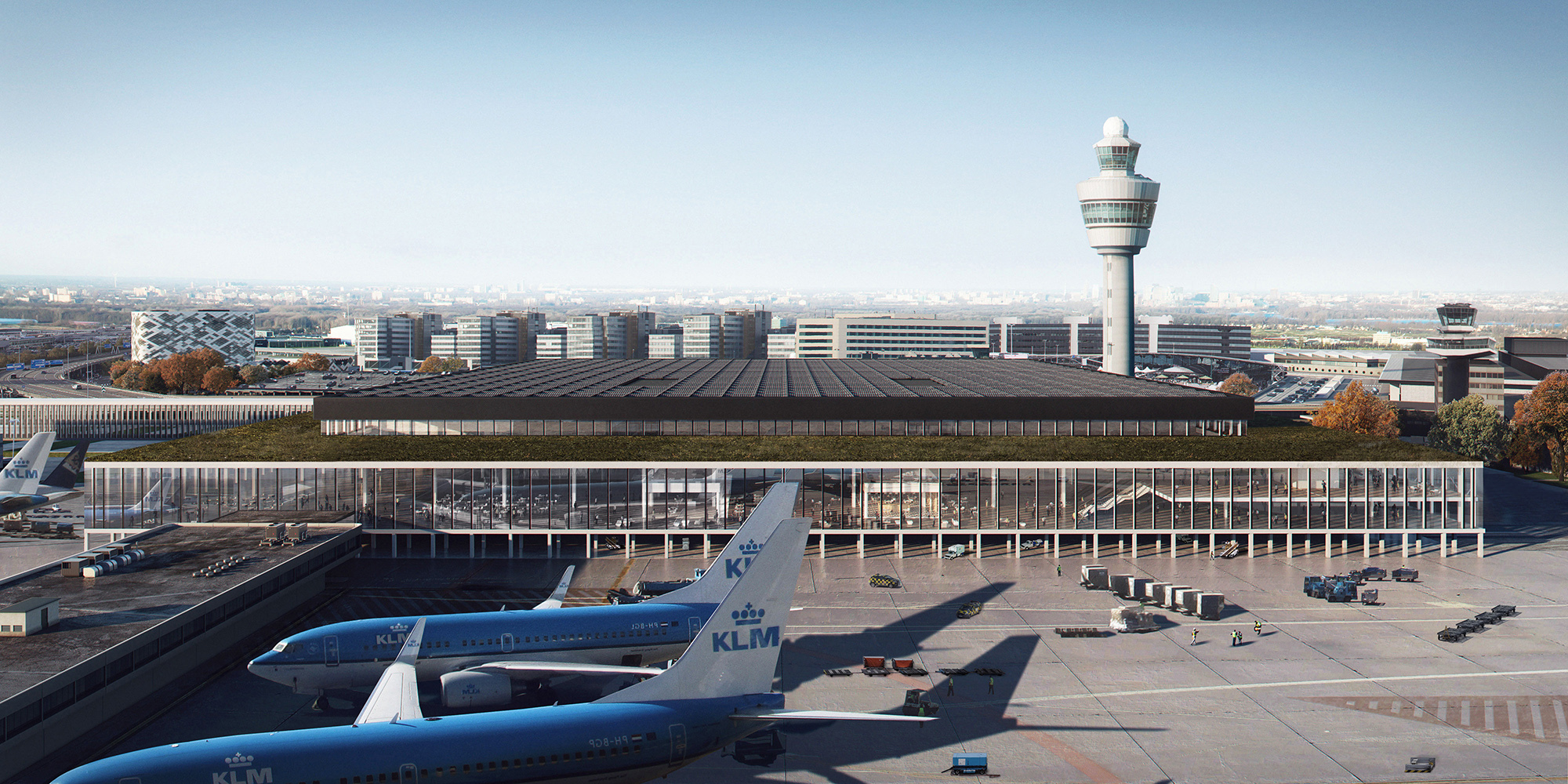 Gallery of KAAN Architecten Designs Glassy New Terminal for Amsterdam ...