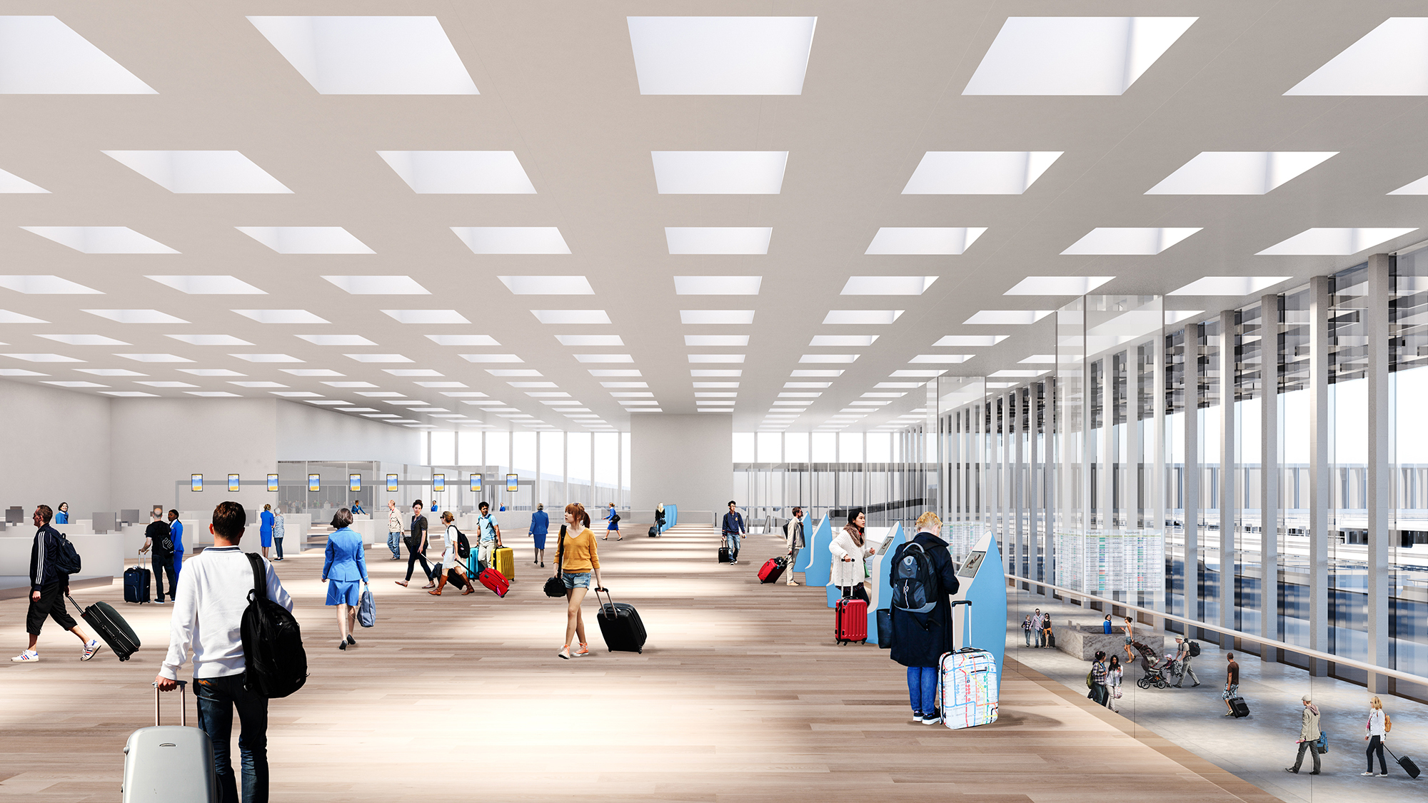 Gallery of KAAN Architecten Designs Glassy New Terminal for Amsterdam ...