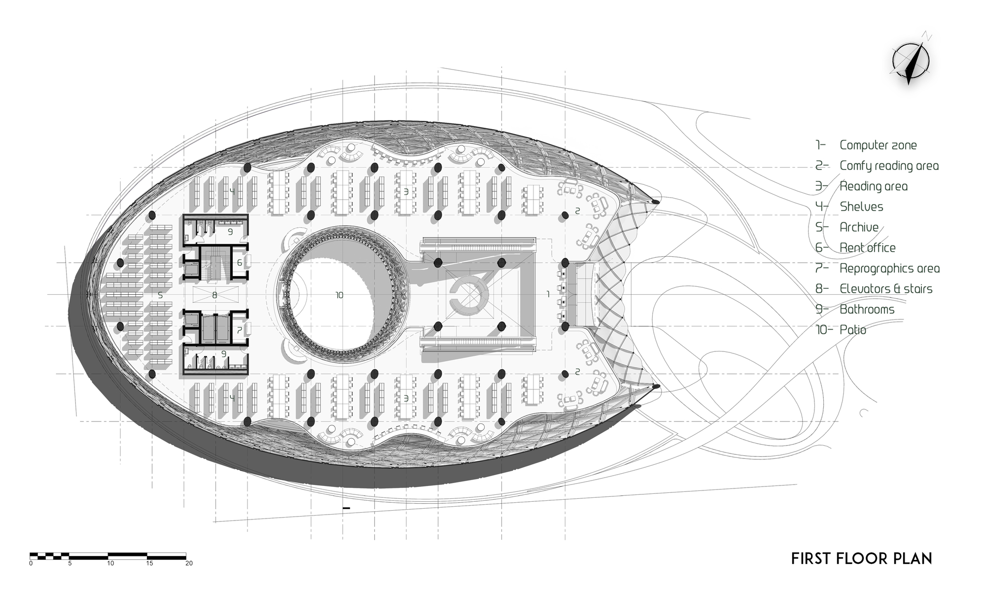 Gallery of Competition Entry Imagines Dynamic Library Design for London ...