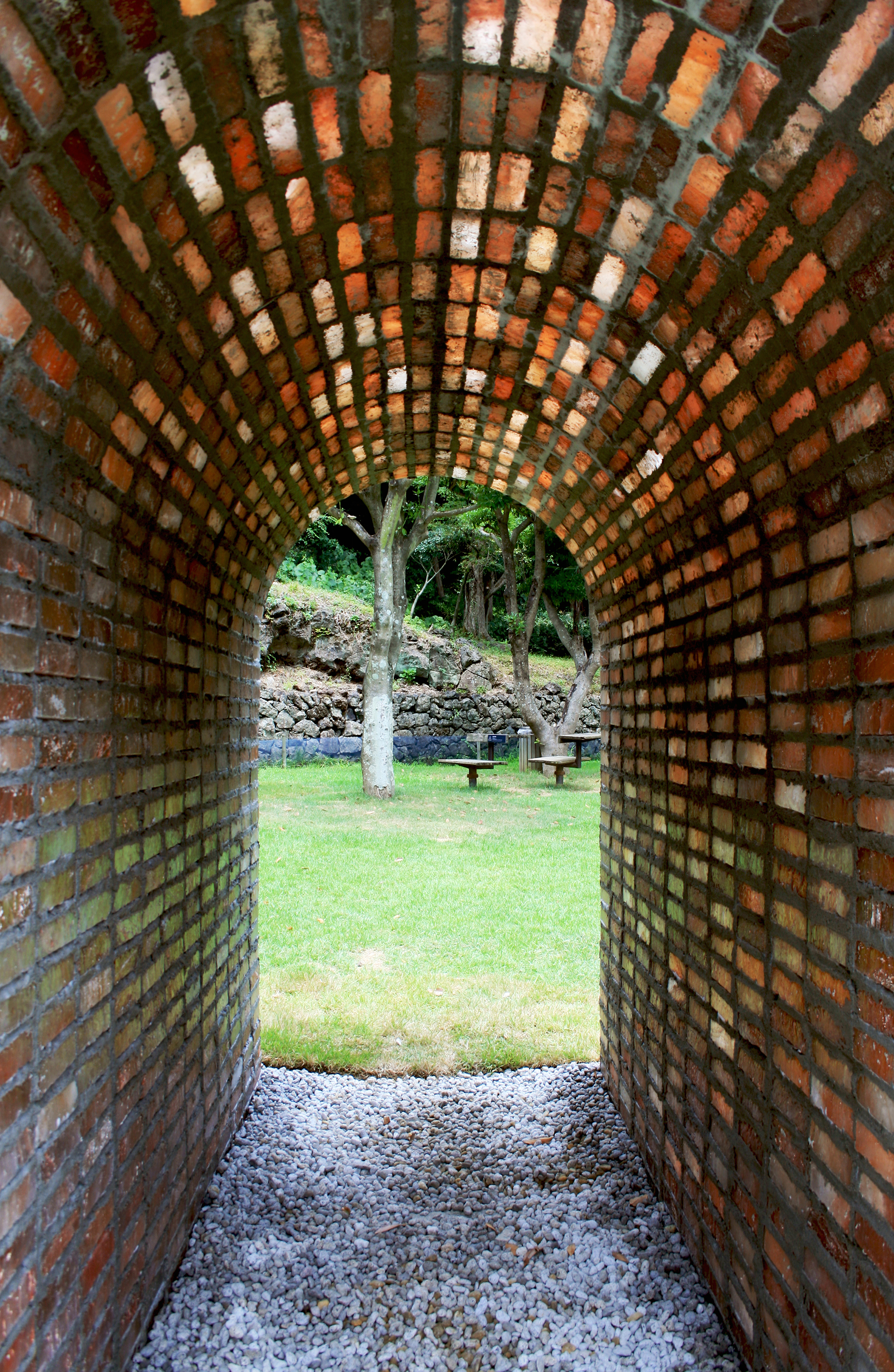 Gallery of This Brick Arch Installation Dissolves in the Rain to Leave ...