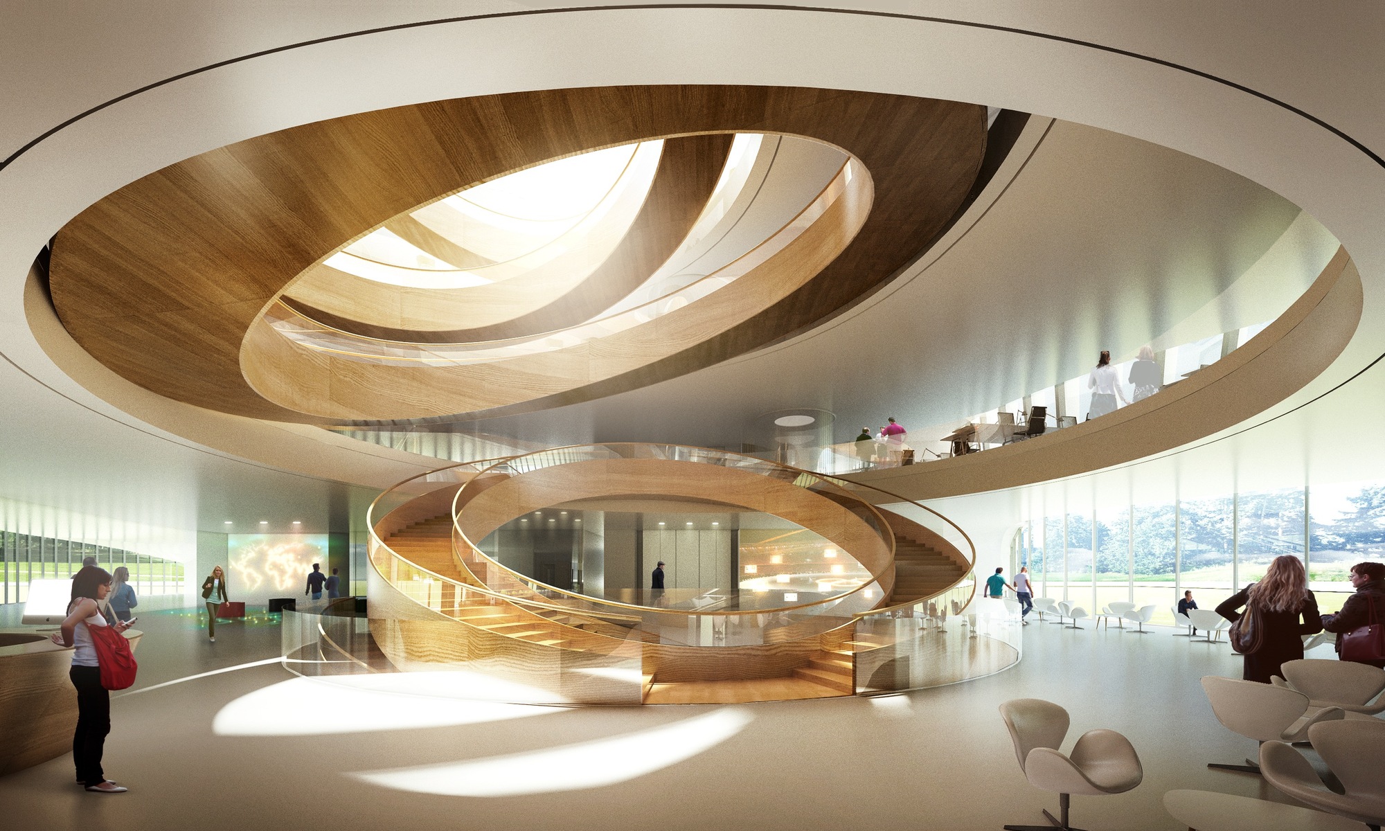 Gallery of New Renderings Revealed of 3XN's Olympic Committee ...