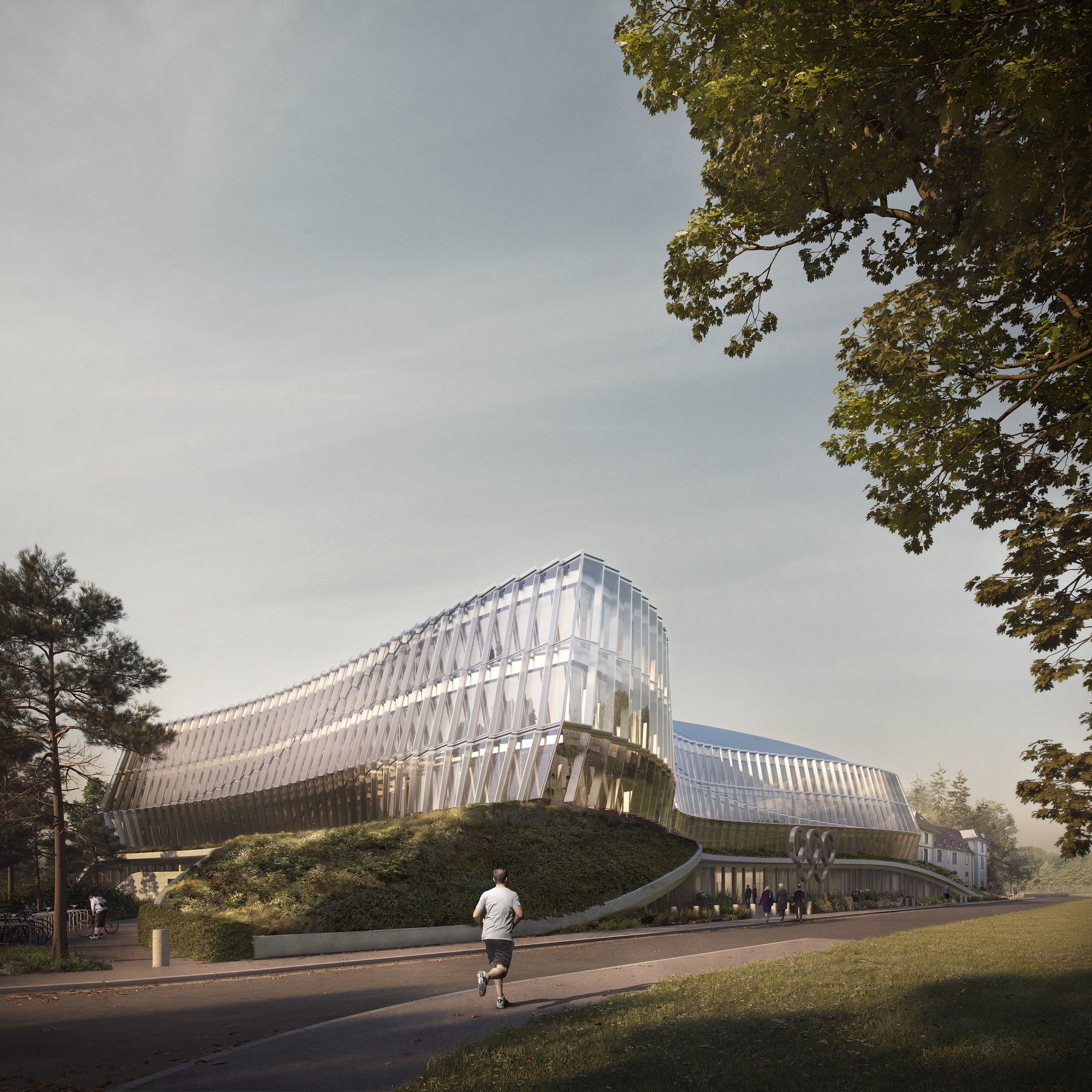 Gallery of New Renderings Revealed of 3XN's Olympic Committee ...