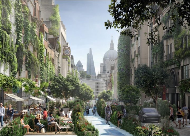 Greenspace Takes Over London with WATG's 'Green Block' Proposal | ArchDaily