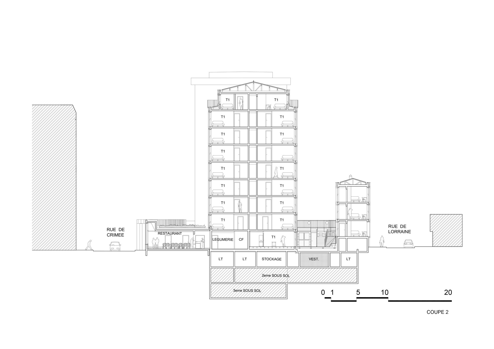 Gallery of Coallia - Residence and Social Restaurant / Peripheriques ...