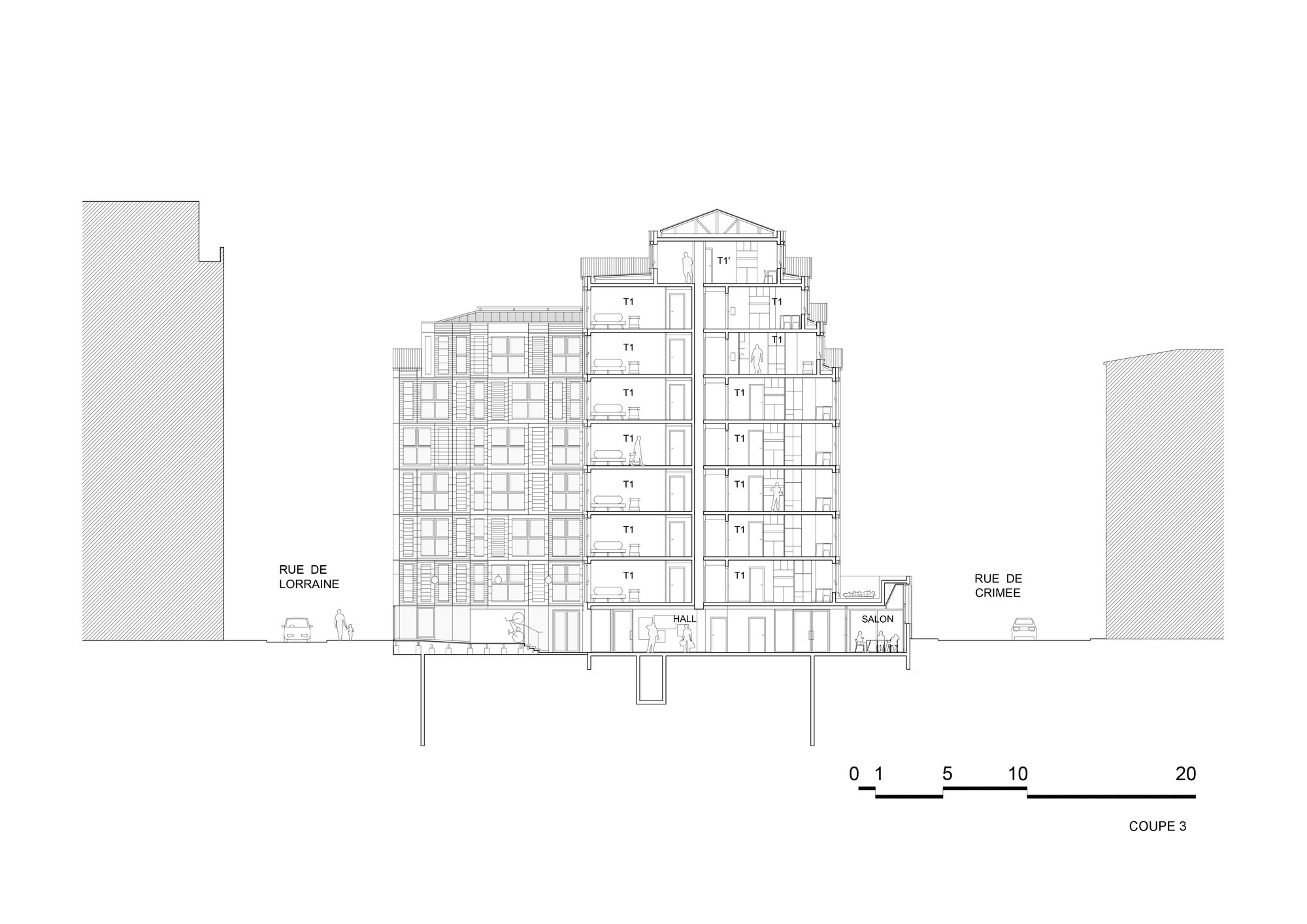 Gallery of Coallia - Residence and Social Restaurant / Peripheriques ...