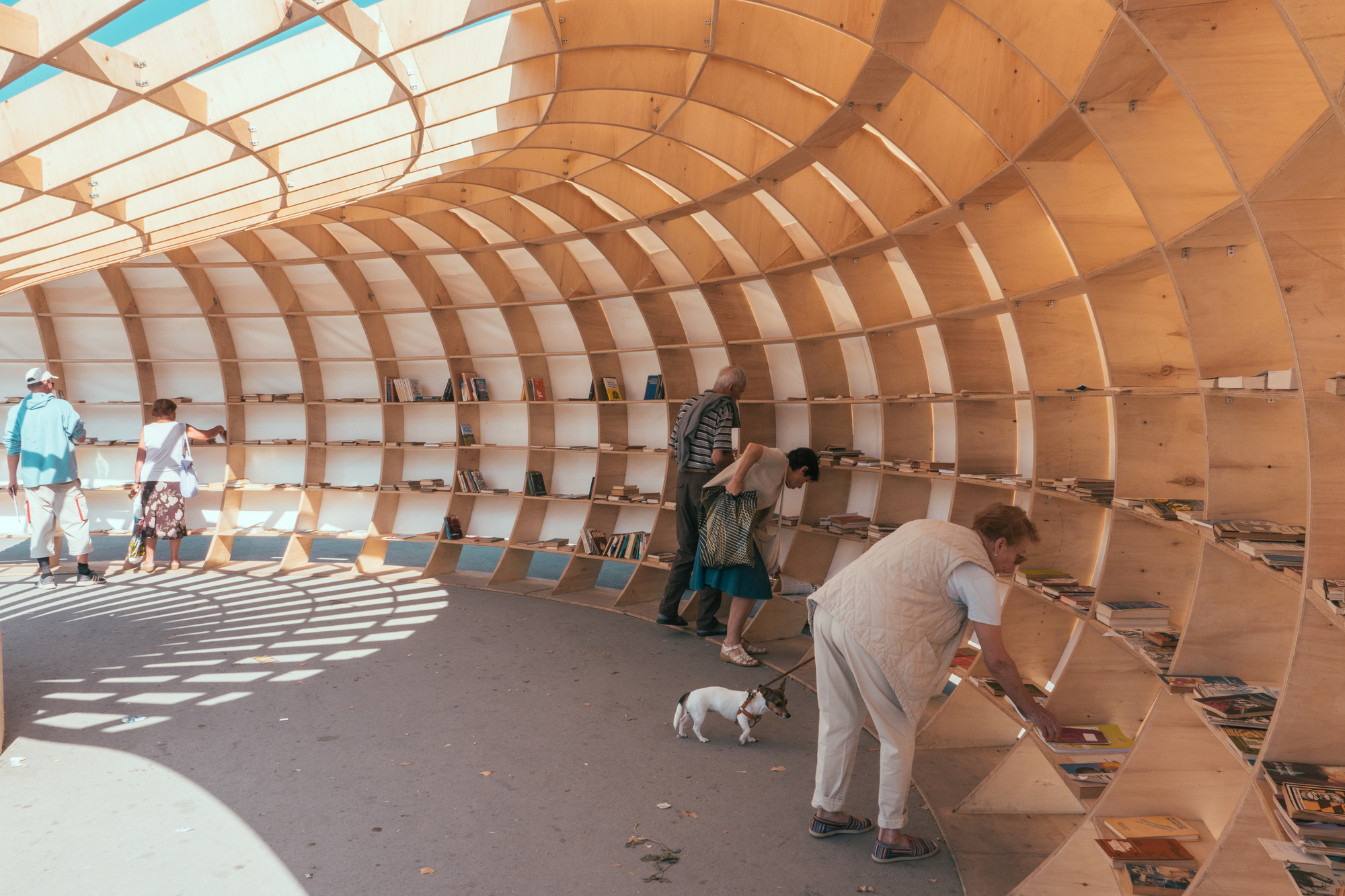 Gallery of Parametric Design Helped Make this Street Library Out of 240 ...