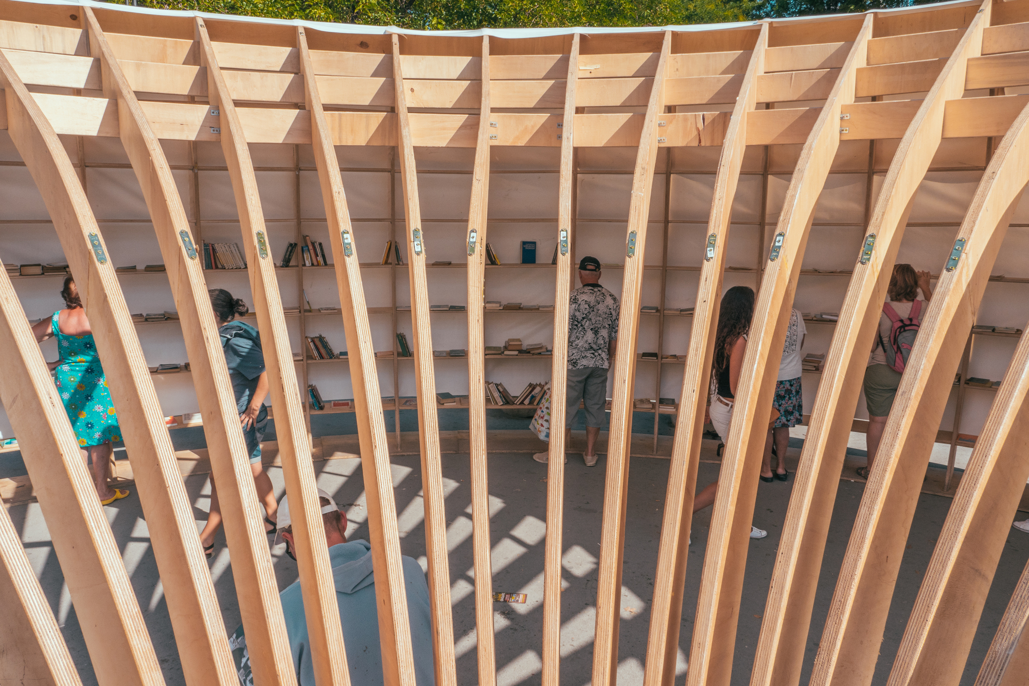 Gallery of Parametric Design Helped Make this Street Library Out of 240 ...