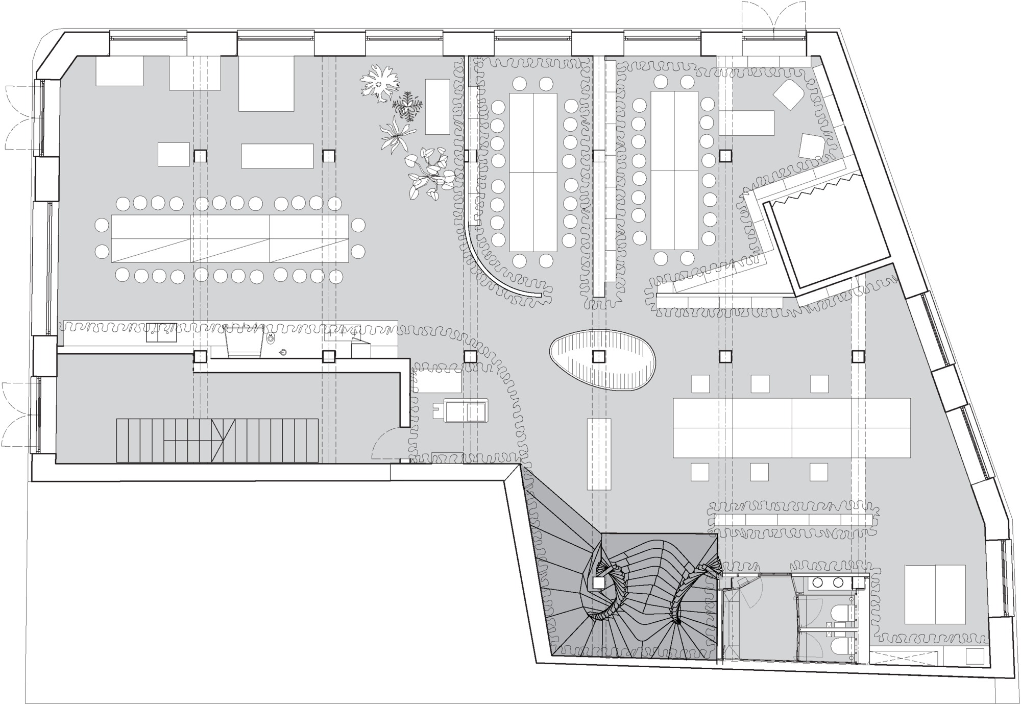 Gallery of ACME's Wildly Twisting Wooden Staircase Draws Inspiration ...