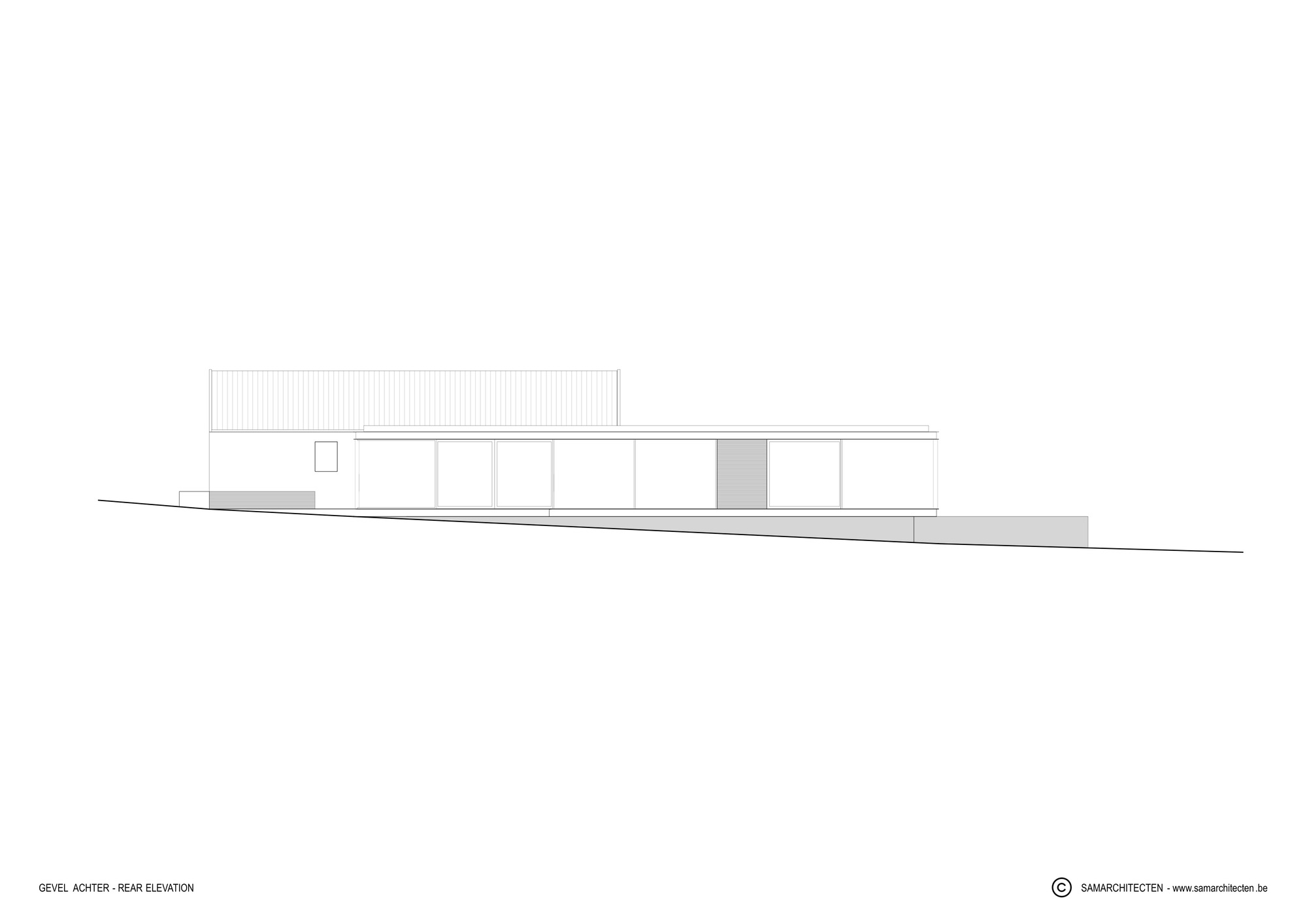 Gallery of H-Shaped House with Office / sam architects - 32