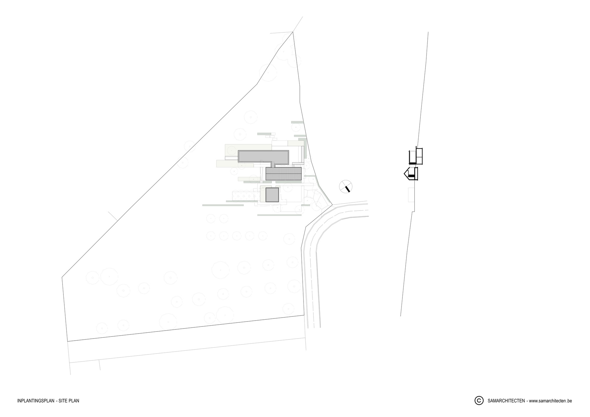 Gallery of H-Shaped House with Office / sam architects - 28