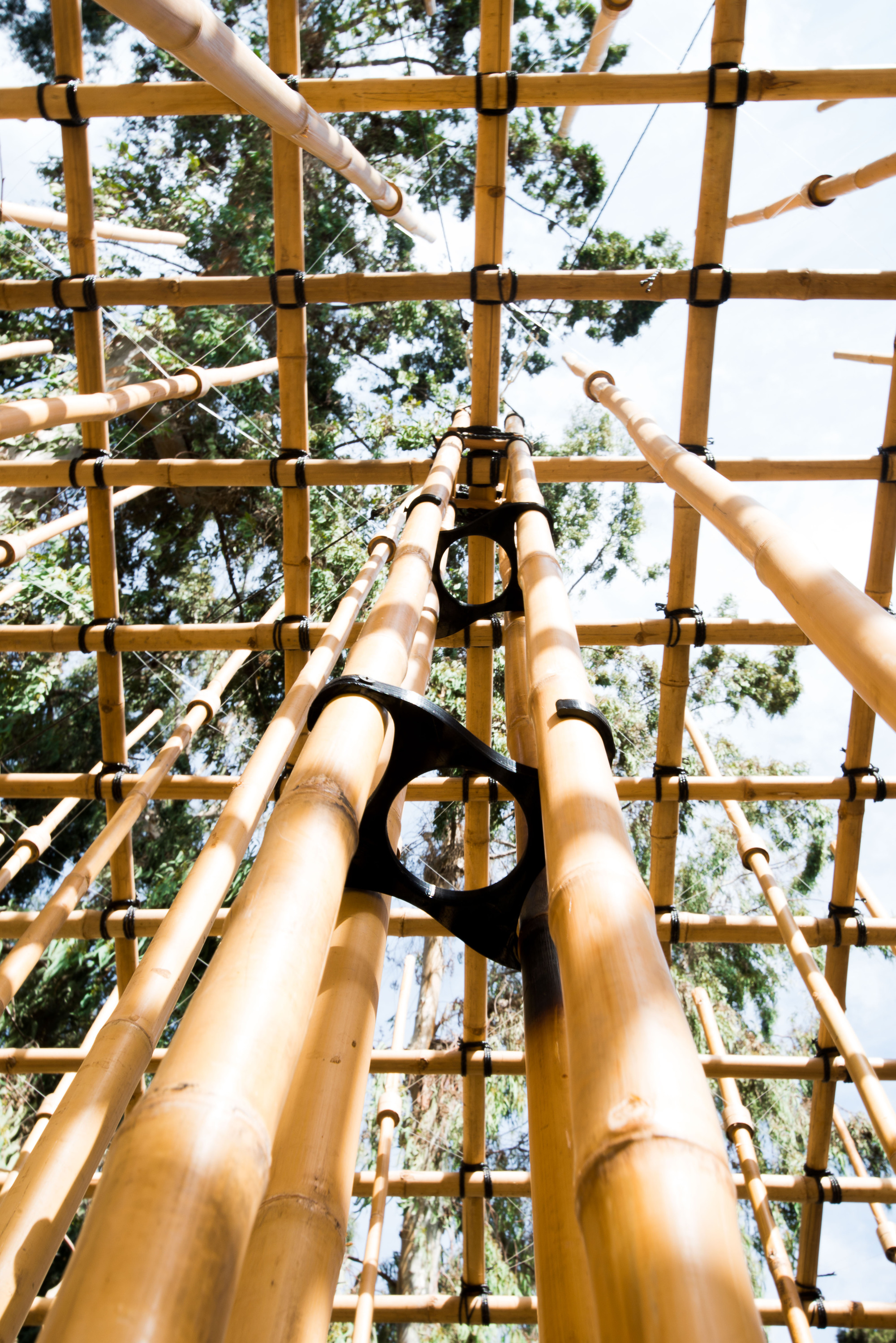 Gallery of Students Build a Suspended Bamboo Pavilion With 3D Printed ...