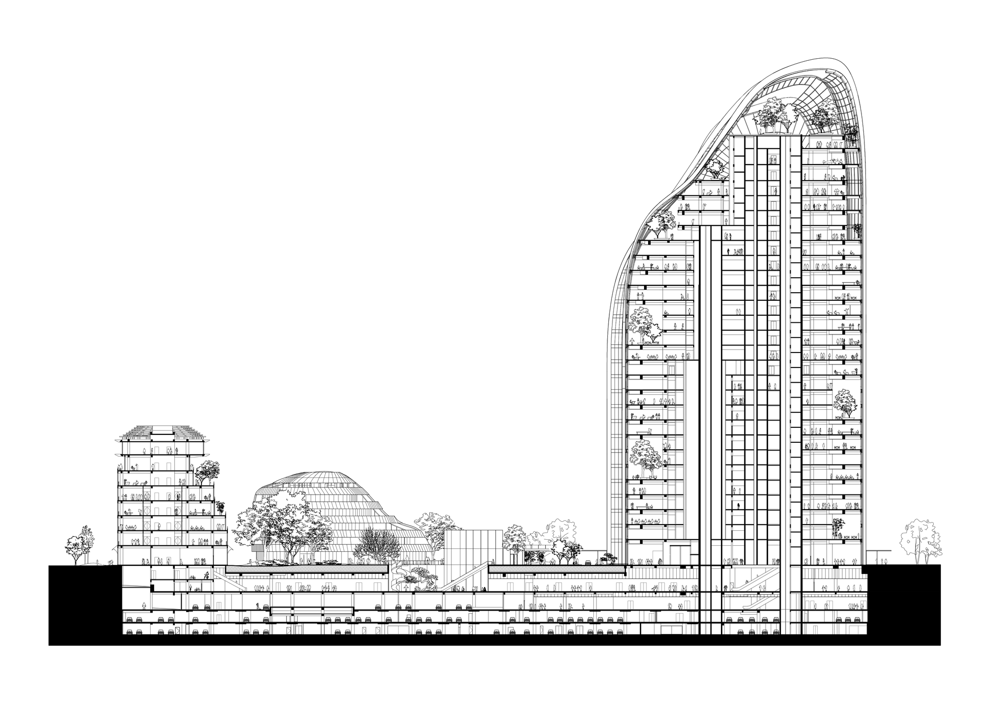 Gallery of Chaoyang Park Plaza / MAD Architects - 28
