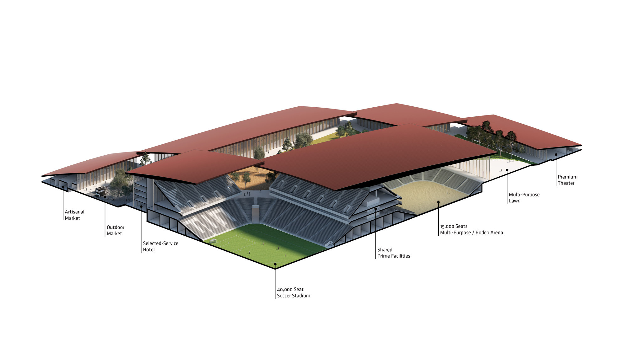 Gallery of BIG Reveals Plans for Massive Rodeo and Entertainment ...