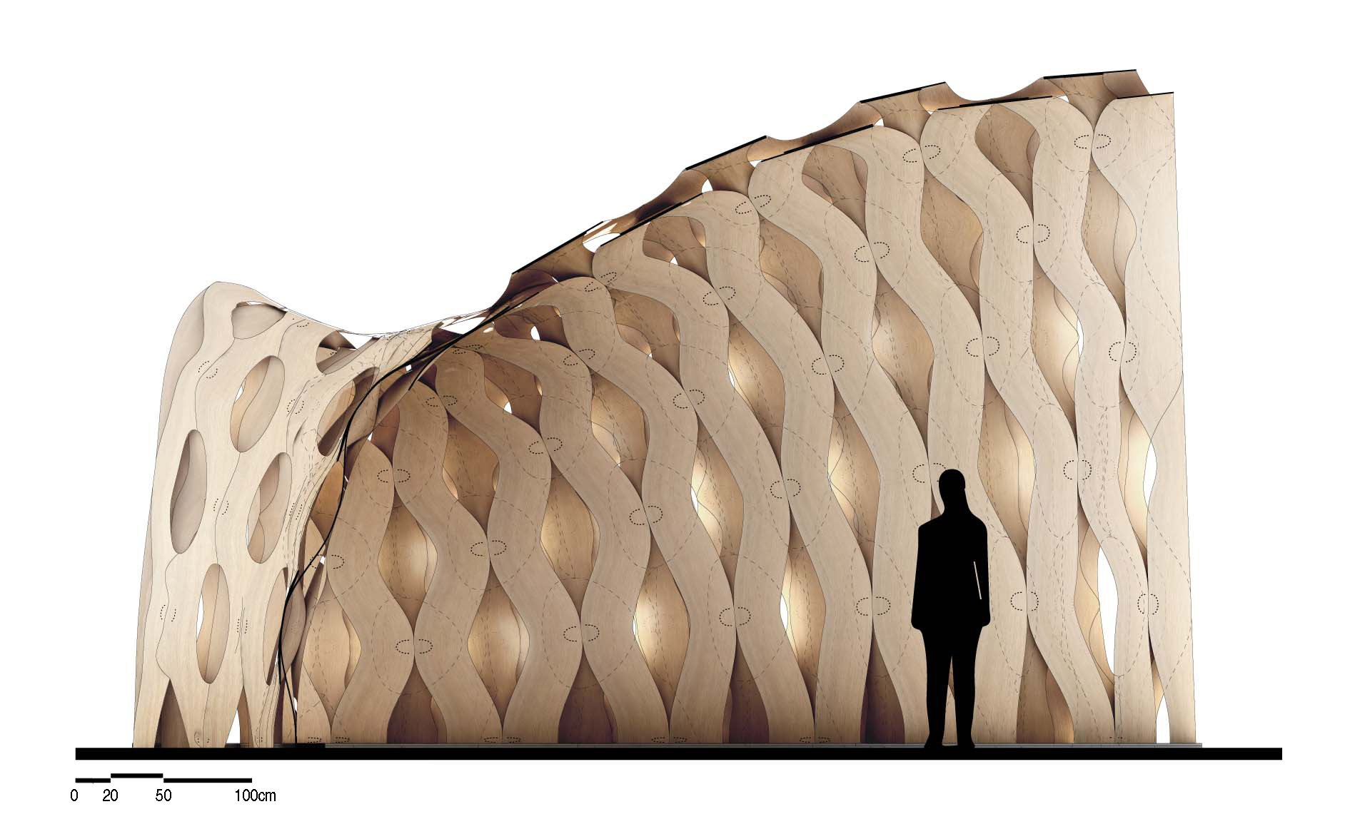 Gallery of Sewn Timber Shell / ICD University of Stuttgart + DDRC ...