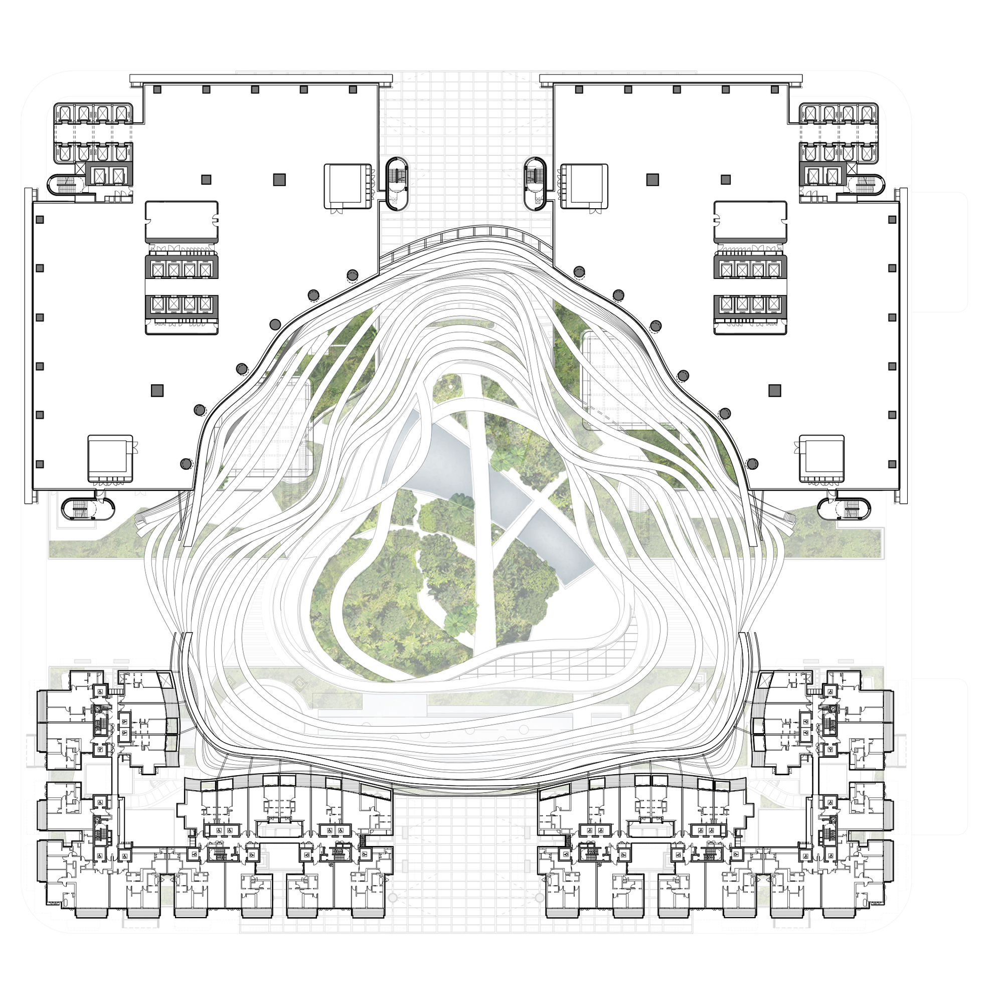 Gallery of Green Heart | Marina One Singapore / ingenhoven architects - 14