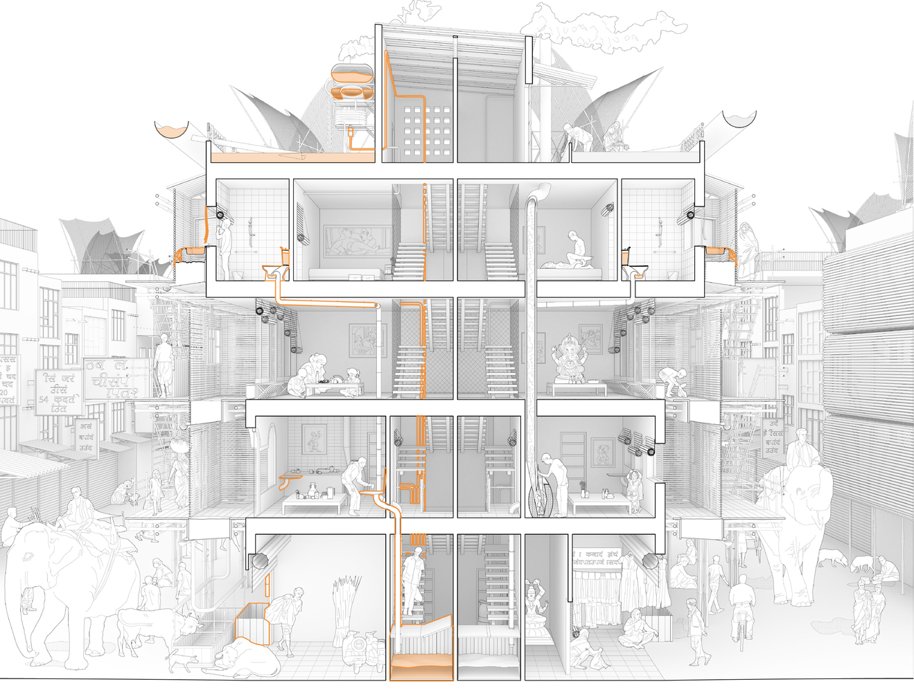 Gallery of The Best Architecture Drawings of 2017 - 94