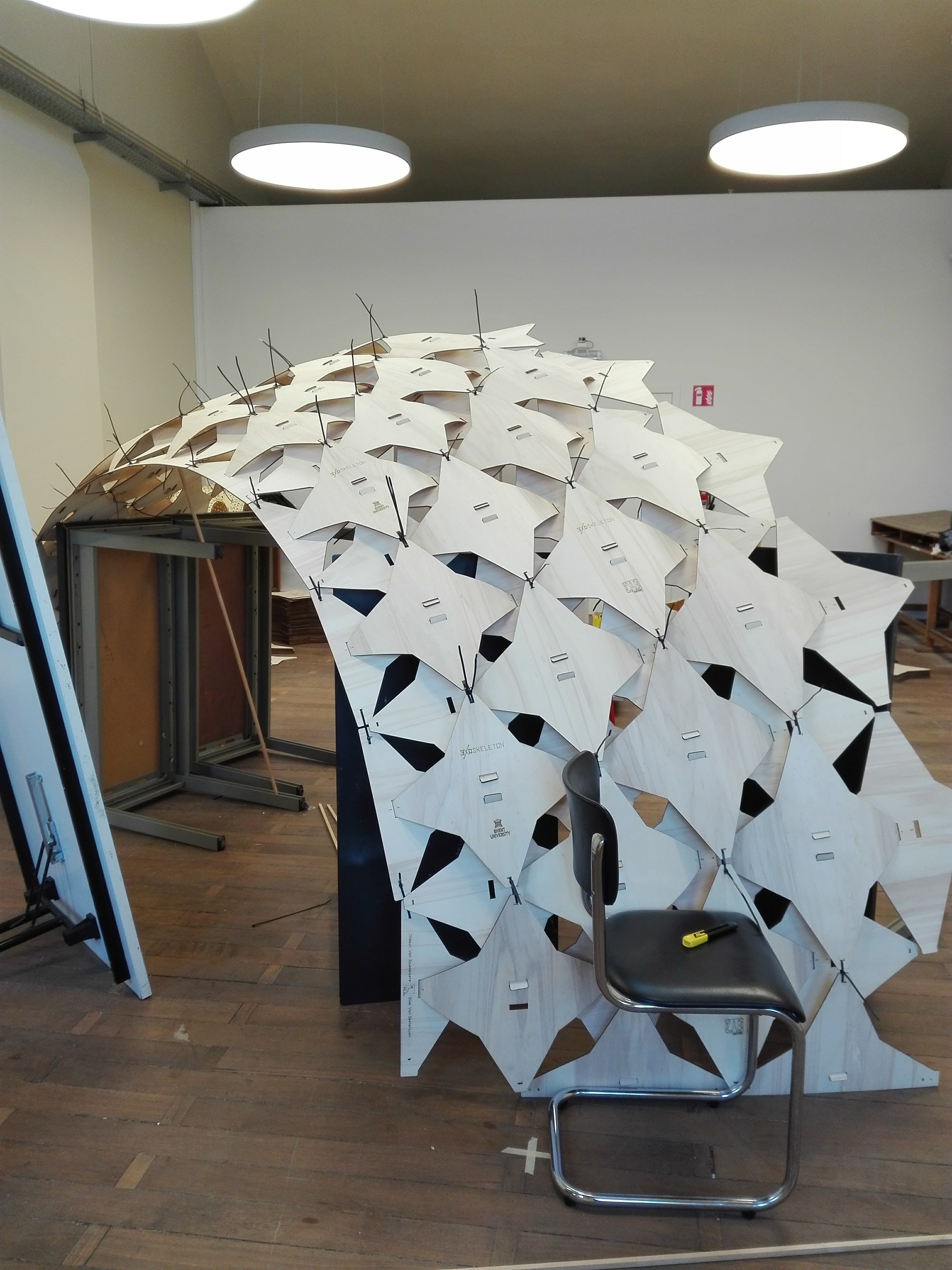 Gallery of Architects Create Affordable "Exoskeleton" Pavilion With ...