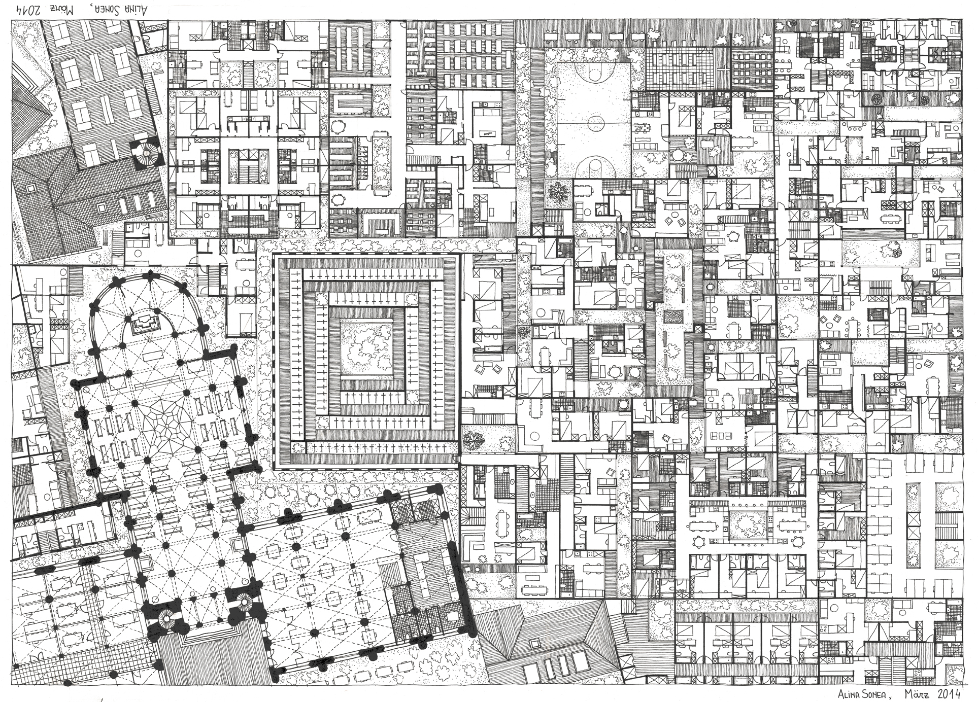 Gallery of These Delicate Illustrations Turn Images of Urban Density ...