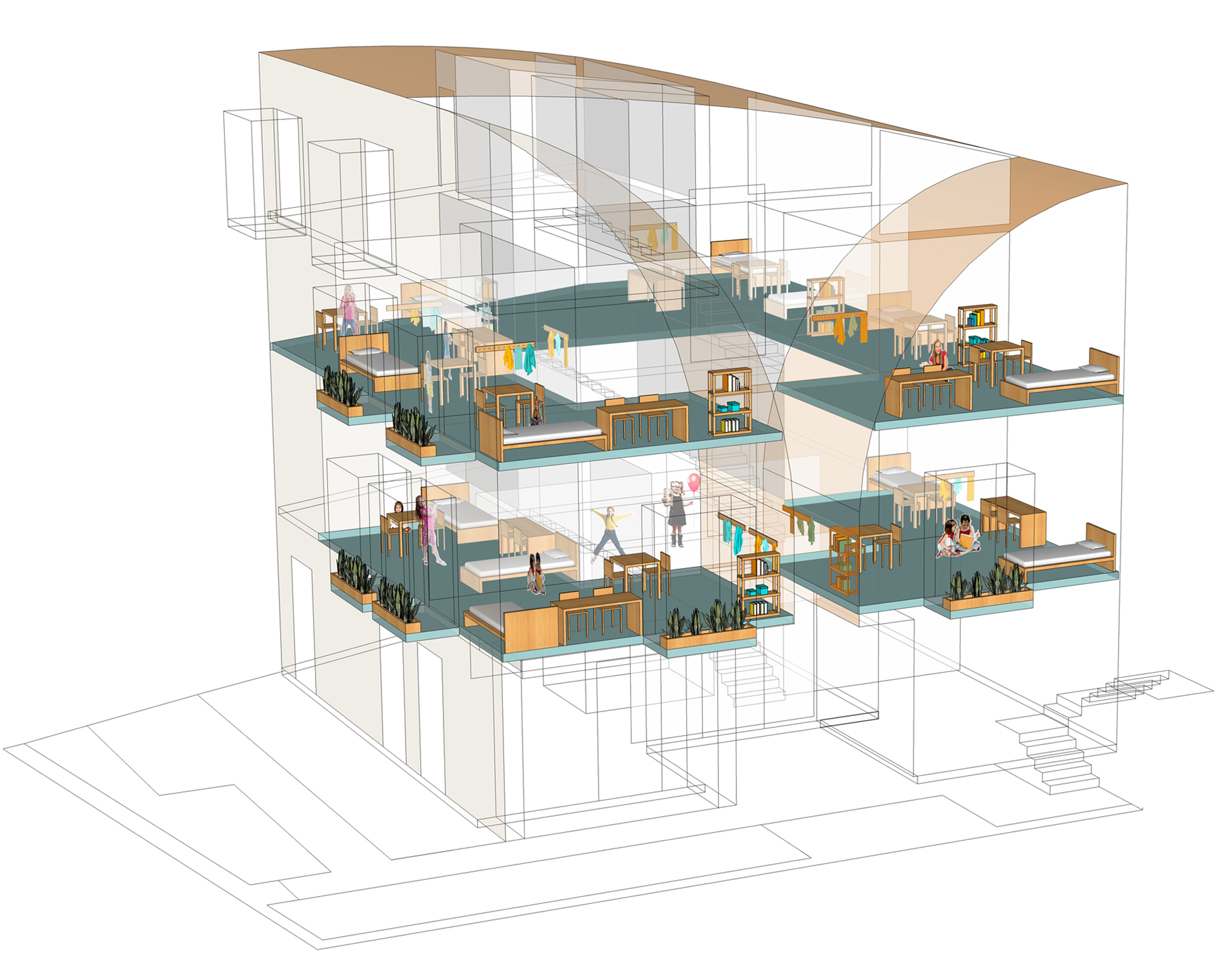 Gallery of Habitat for Orphan Girls / ZAV Architects - 29
