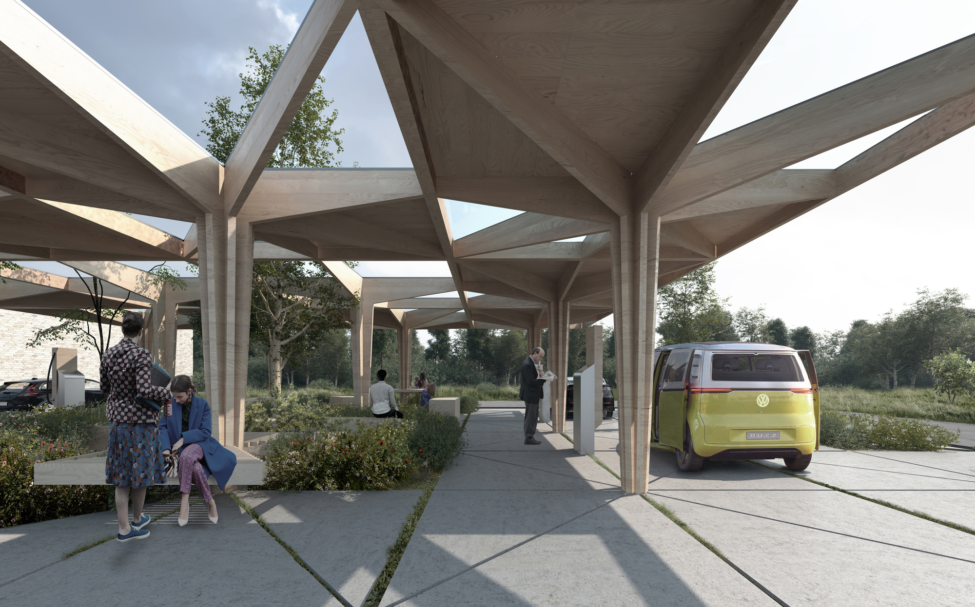 Gallery of Cobe and CLEVER Team Up to Design New Electric Car Charging ...