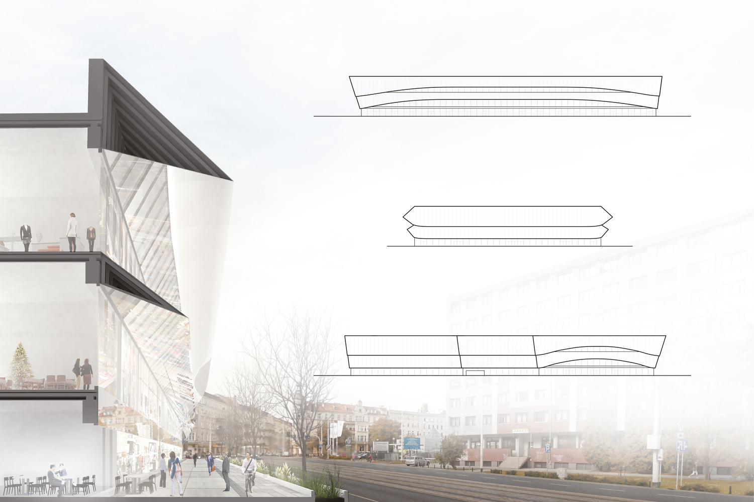 Gallery of Mirrored Shopping Mall Proposal Wins 2017 "Unbelievable ...