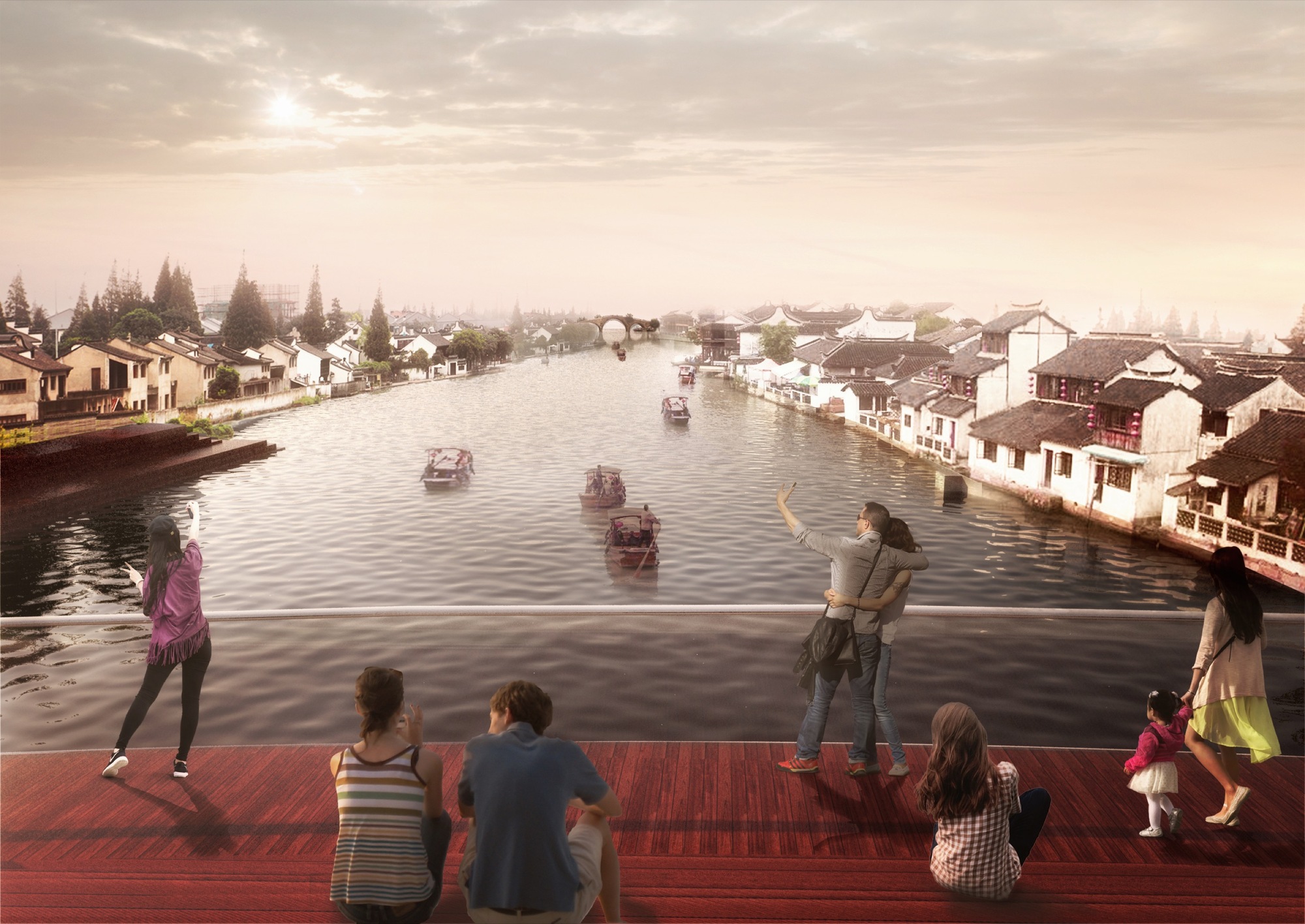 Gallery of MVRDV Reveals Design For Dawn Bridge, A 80m-Long Dual Use ...