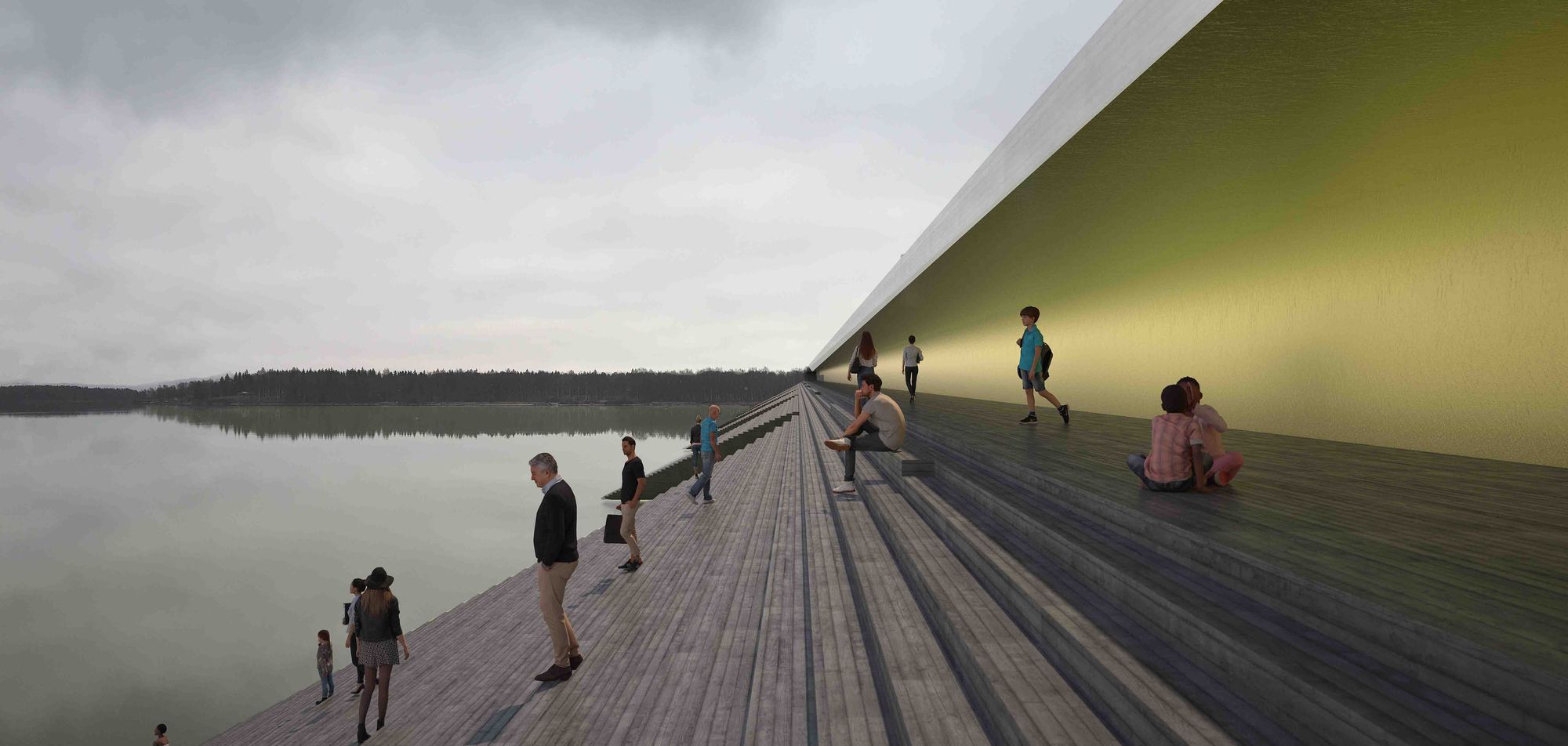 Proposed Bridge in Sweden Will Turn a River Into a Public Amphitheater ...