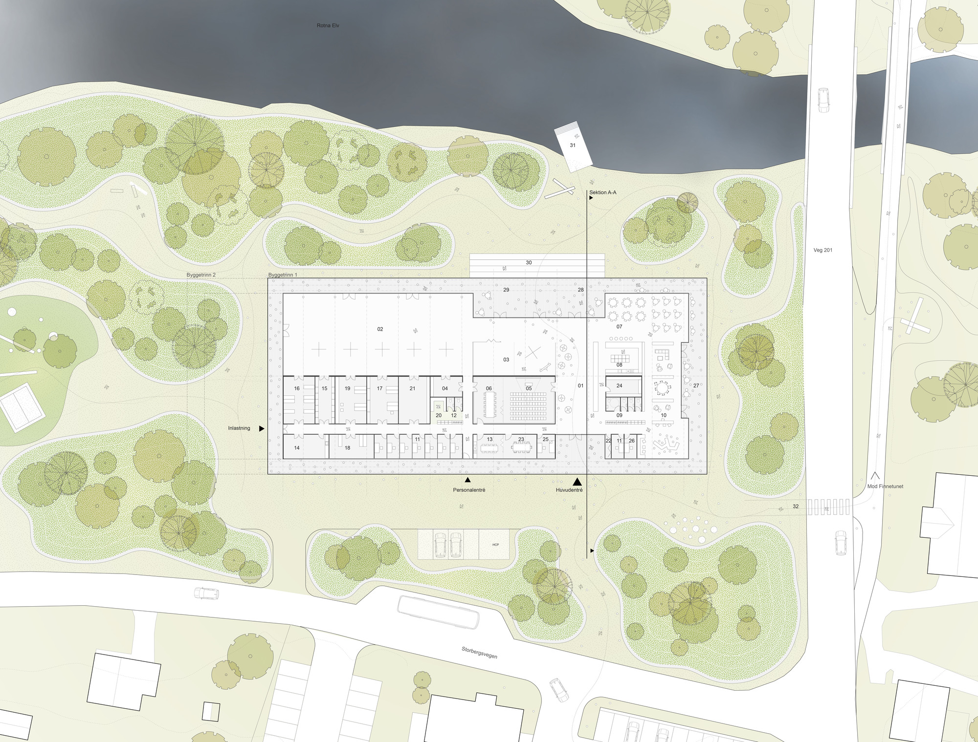 Gallery of Young Architects Win First Prize for Museum of Forest Finn ...