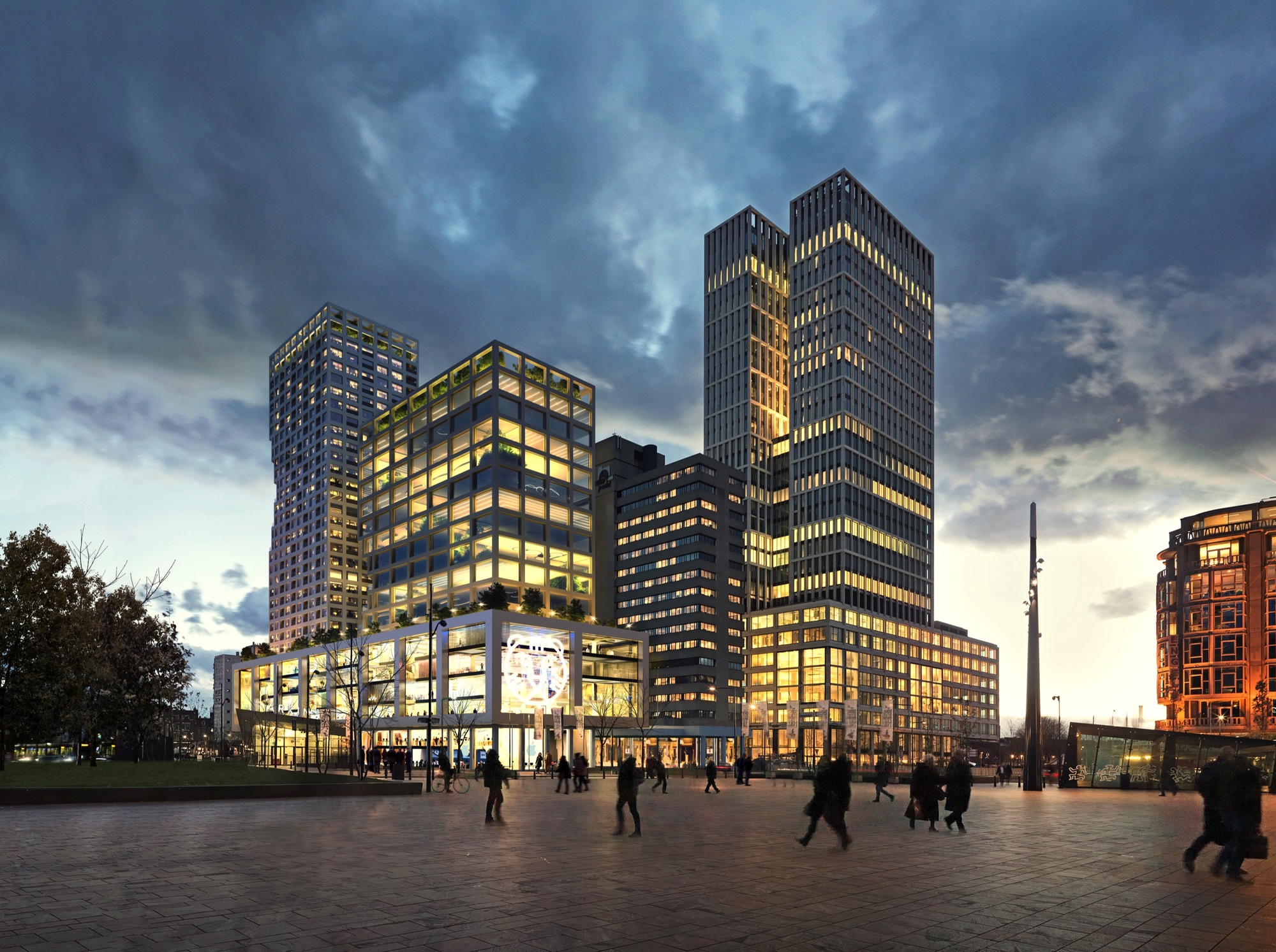 Gallery of MVRDV Wins Competition for Dual Tower Mixed-Use Complex in ...