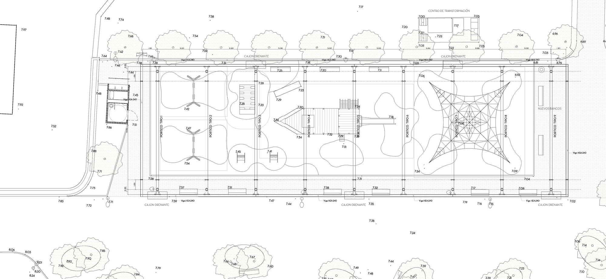 Galería de Cubierta para el parque infantil Igerain-Gain / Iñigo ...