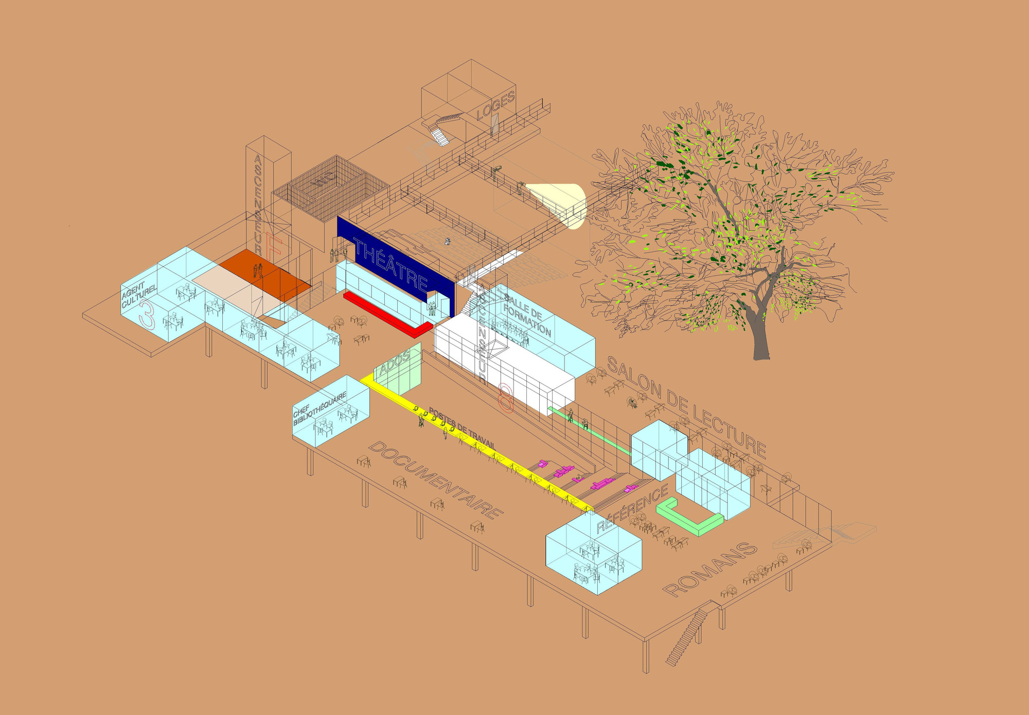 Gallery of Centre Culturel de Notre-Dame-de-Grâce / AFO - Atelier Big ...