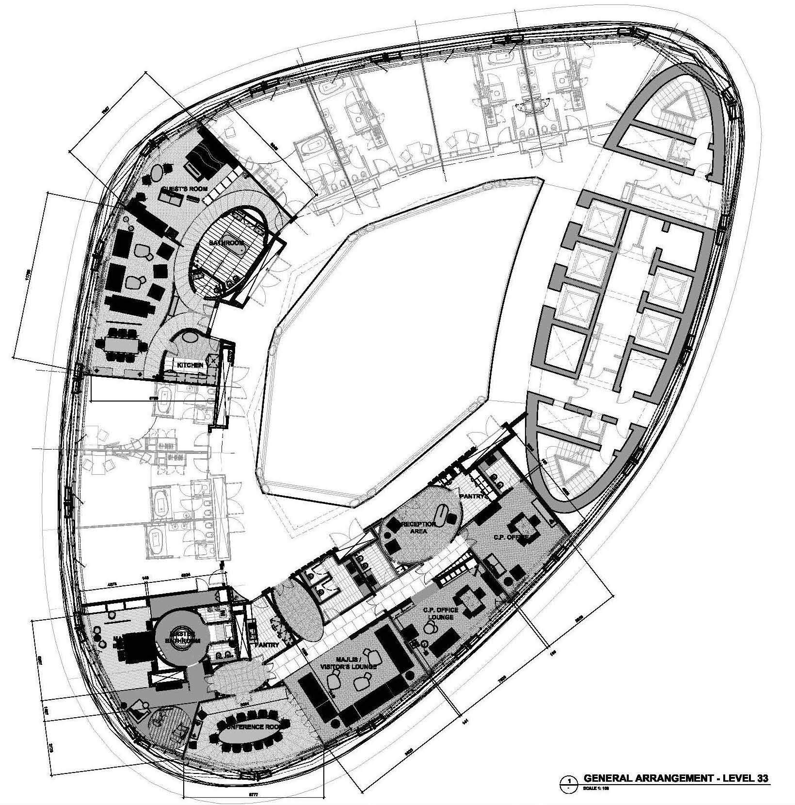 Gallery of Capital Gate / RMJM - 30