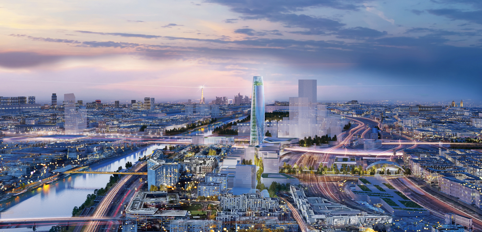 Gallery of SOM Selected to Design Green Masterplan for Eastern Paris - 3