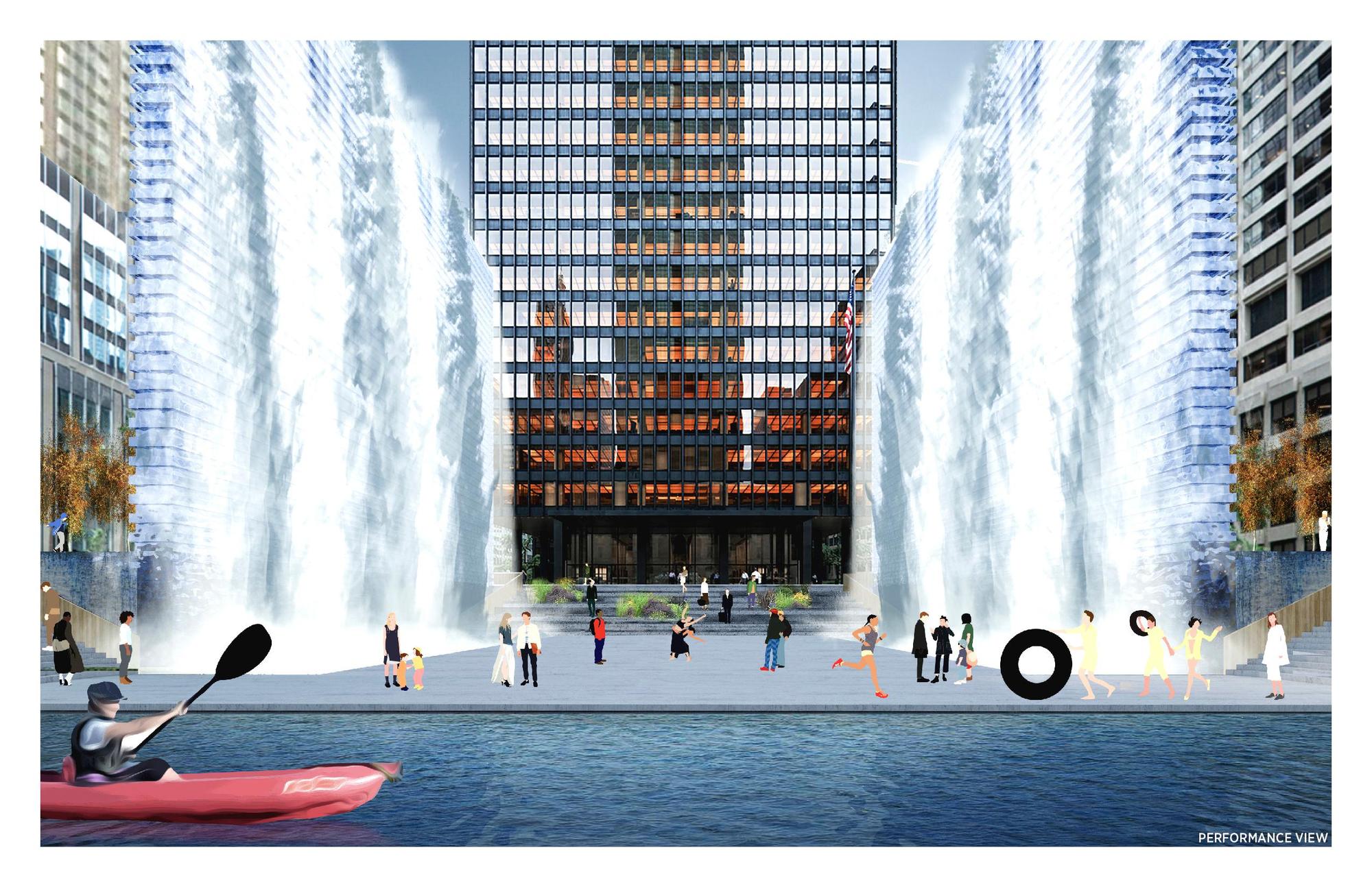 Gallery of Raised Walkways and Looping Rivers Triumph in Park Avenue ...