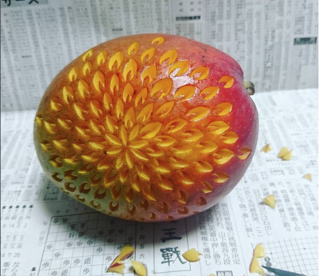 Gallery of This "Human Laser Cutter" Precisely Models Fruits With ...