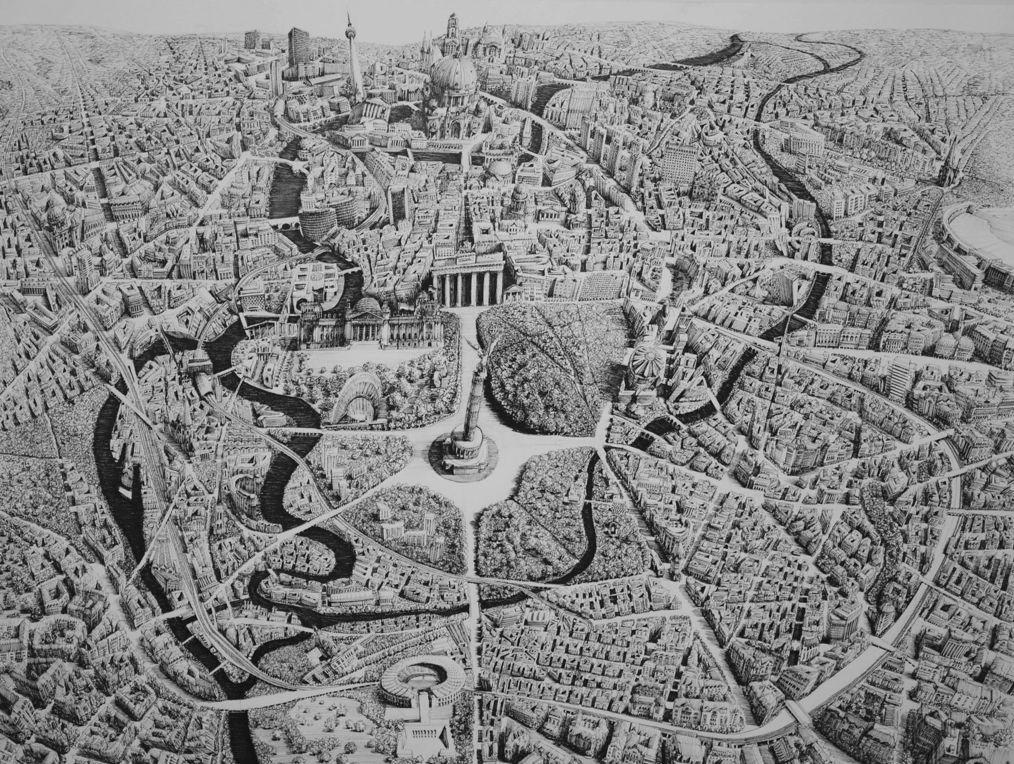 Gallery of Dizzying, Abstract and Meticulous Worlds Created by Artist ...